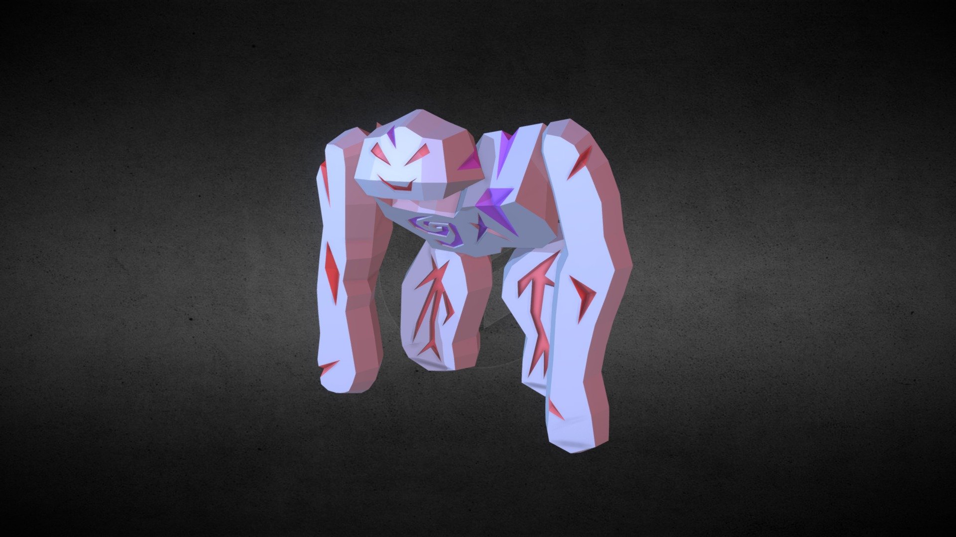 Monster Low Poly - 3D model by Dragons180 [9ea430d] - Sketchfab