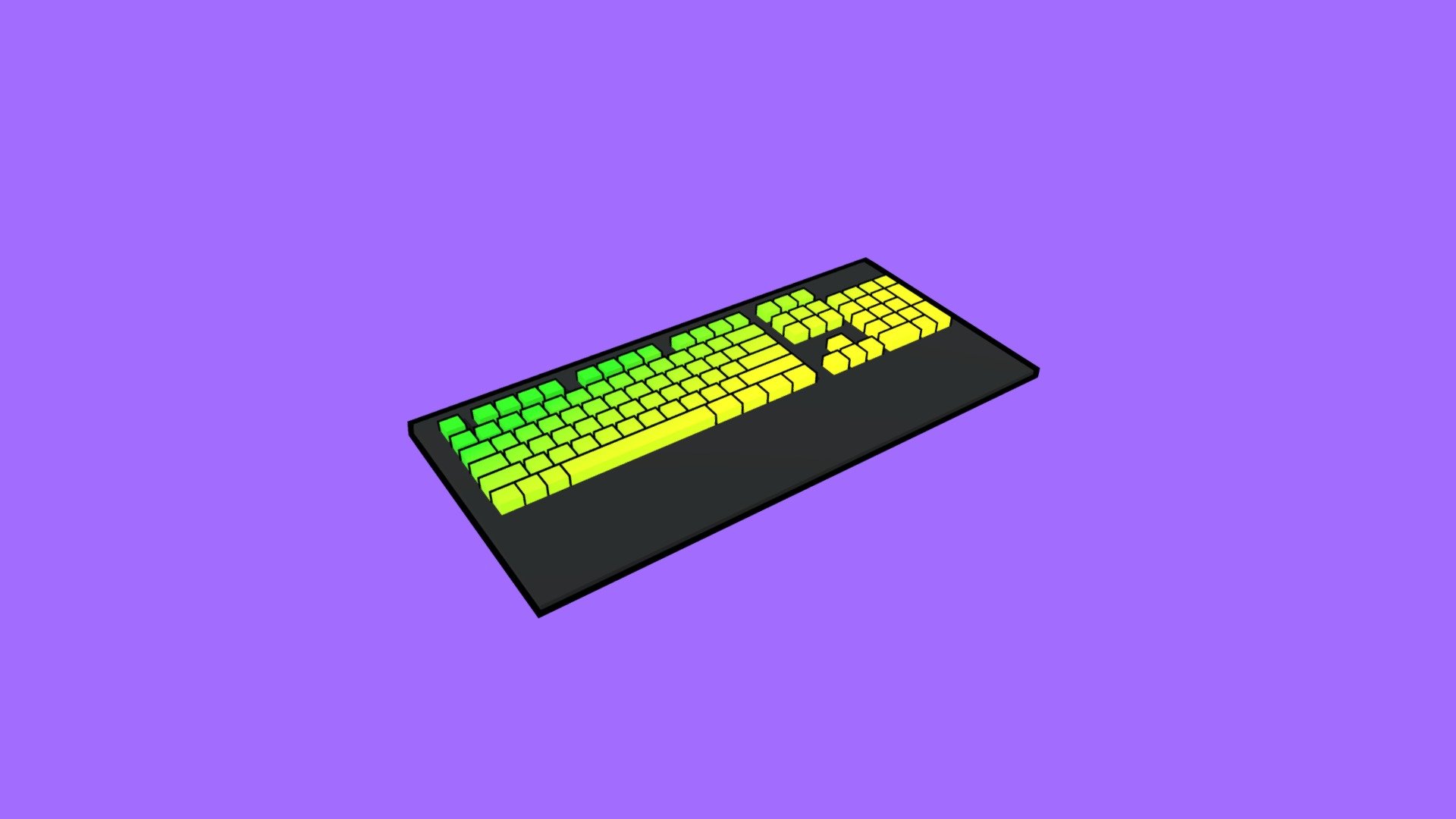Keyboard - Download Free 3D model by Amaya1337 [9ea7b97] - Sketchfab