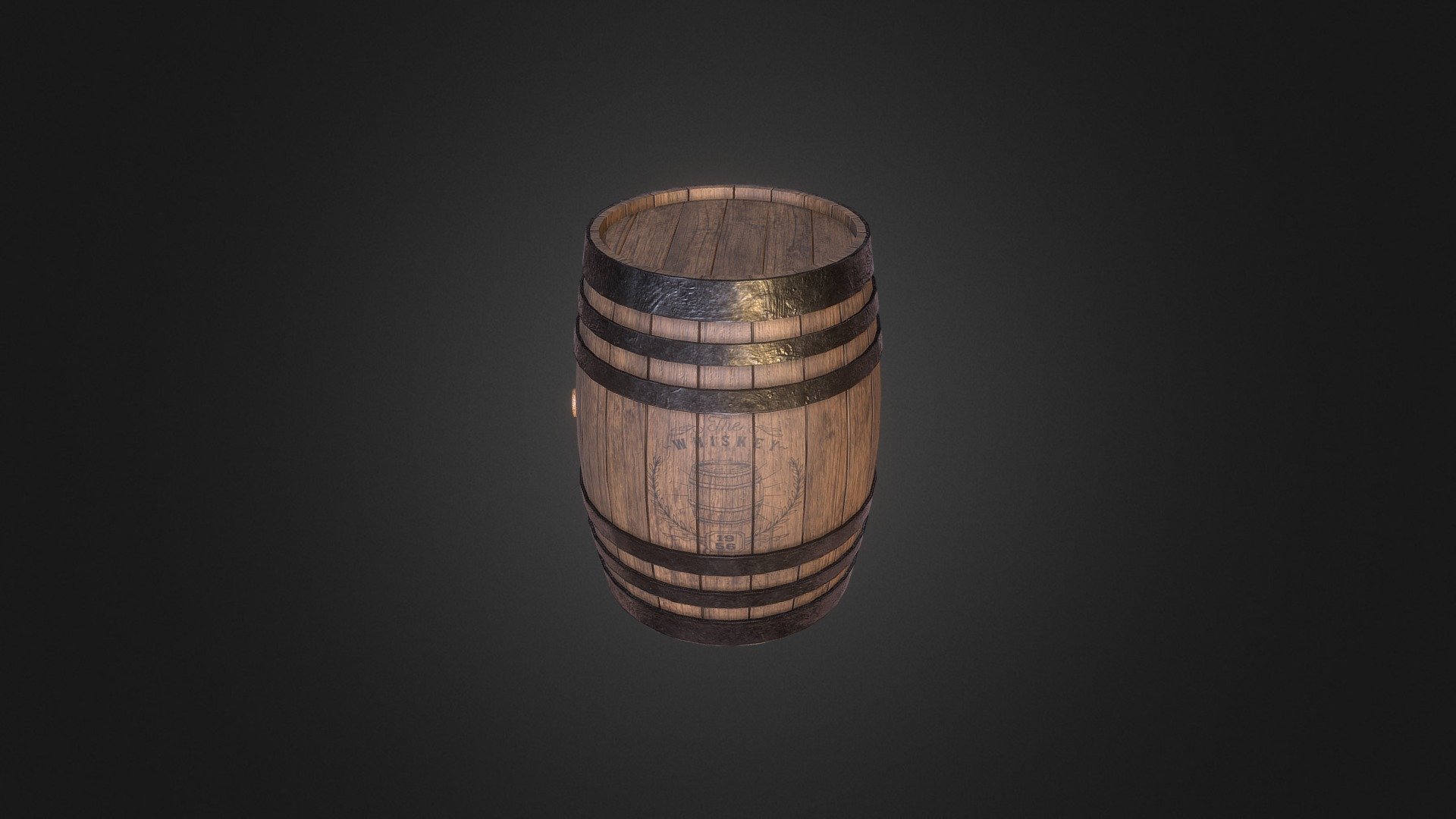 Whiskey Barrel - Download Free 3D model by KleenStudio (@brandonh111121 ...