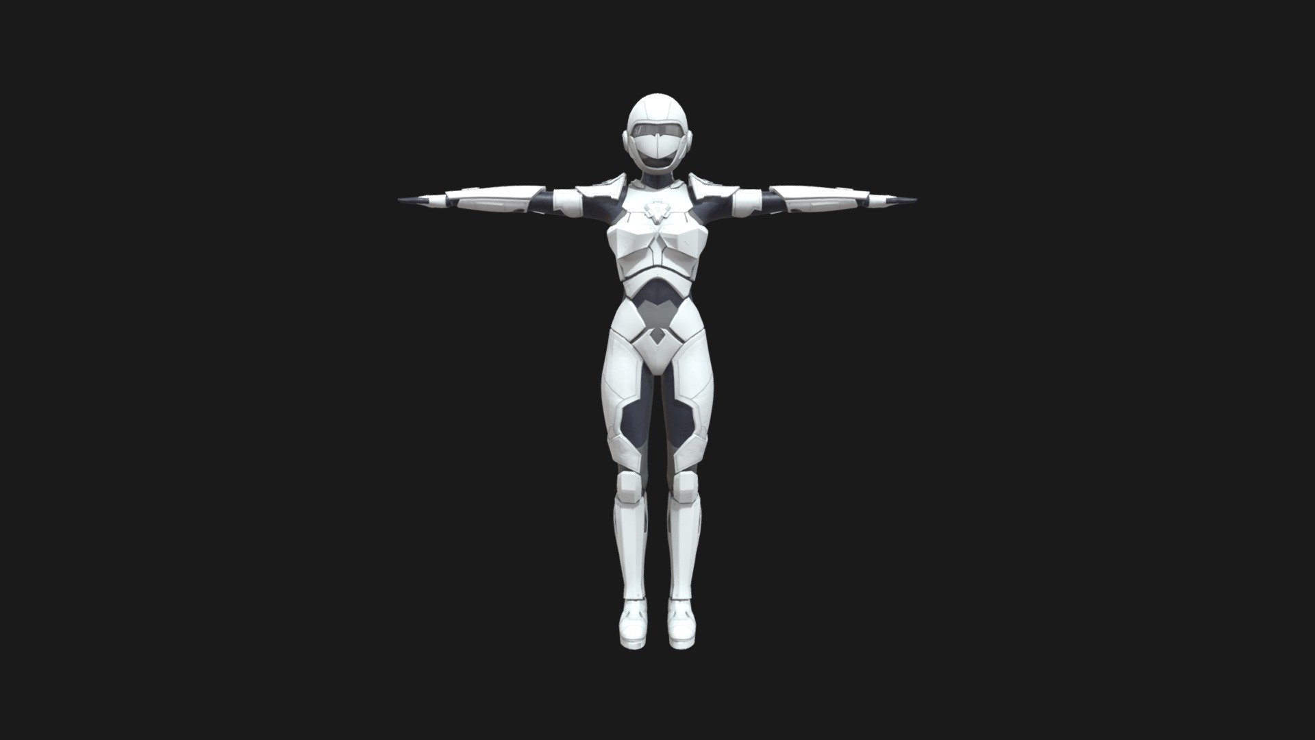 Procedural female scifi armor test 7 - Download Free 3D model by ...