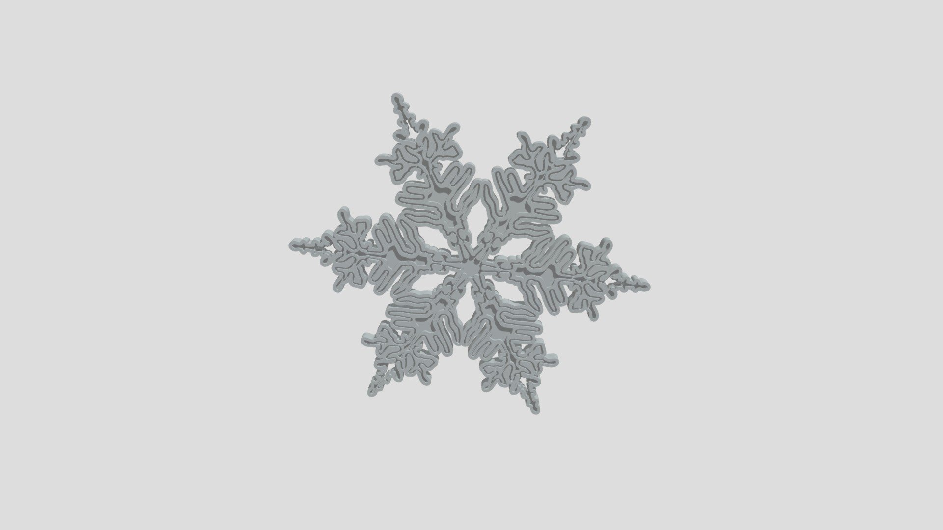 Snowflake - Download Free 3D model by Nikoś (@krwiopijca) [9eae64e ...