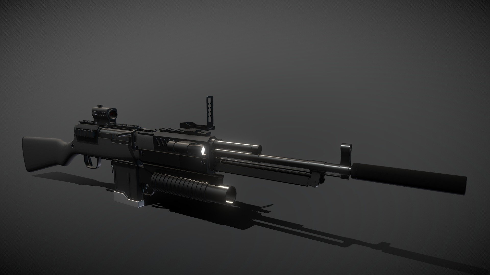 SKS Modified - Download Free 3D model by Naudaff3D [9eaf4d7] - Sketchfab