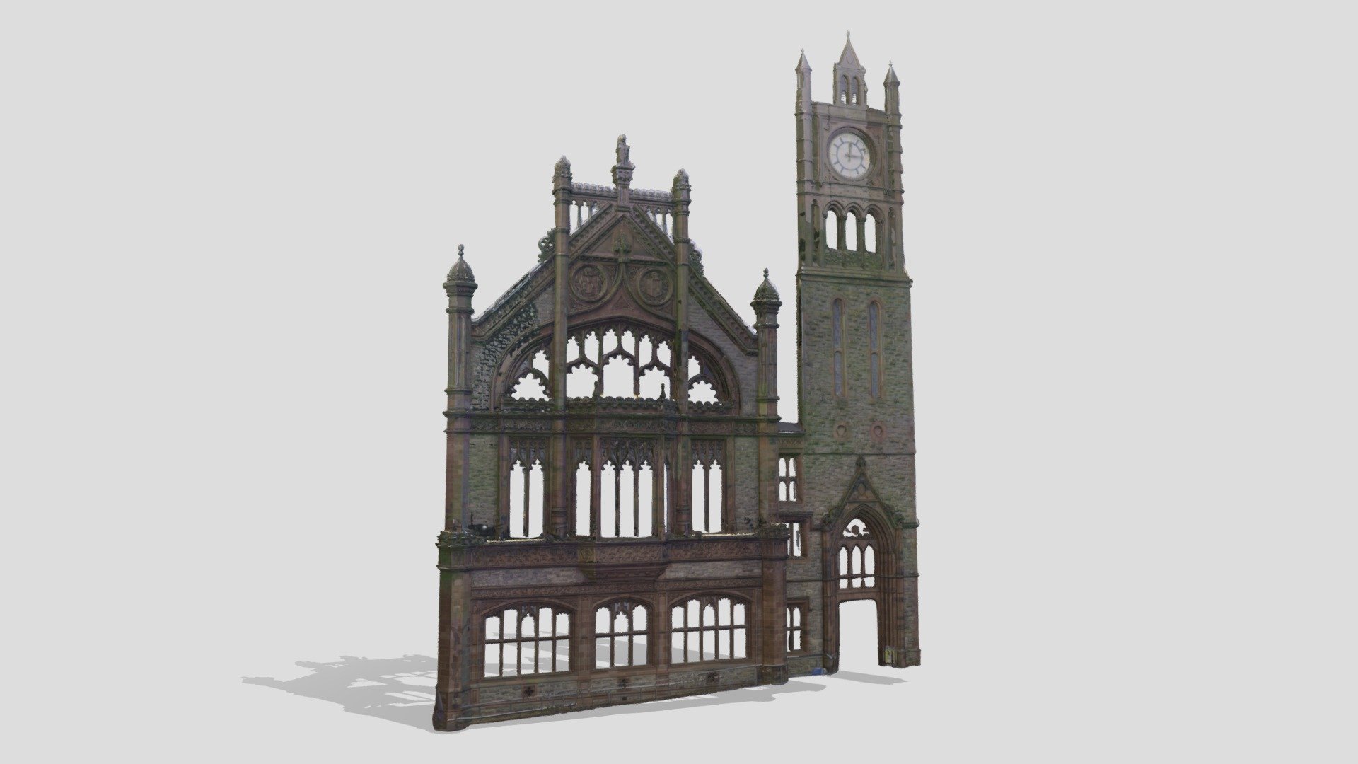 Derry Guildhall - 3D model by offsetservices [9eb15c0] - Sketchfab