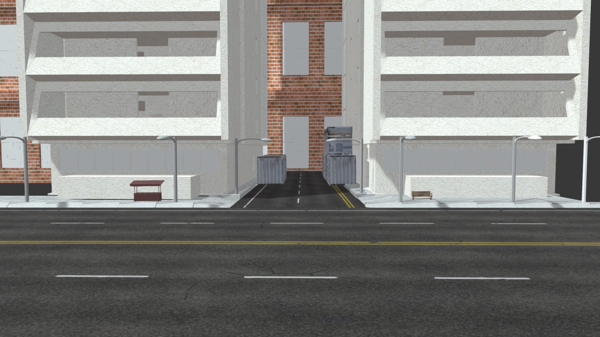 Street views 1 - Download Free 3D model by tommyisme [9eb1dba] - Sketchfab