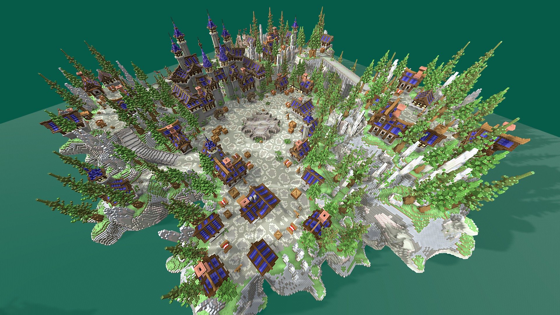 PixelMine | Castle Spawn - 3D model by PixelMine [9eb2770] - Sketchfab