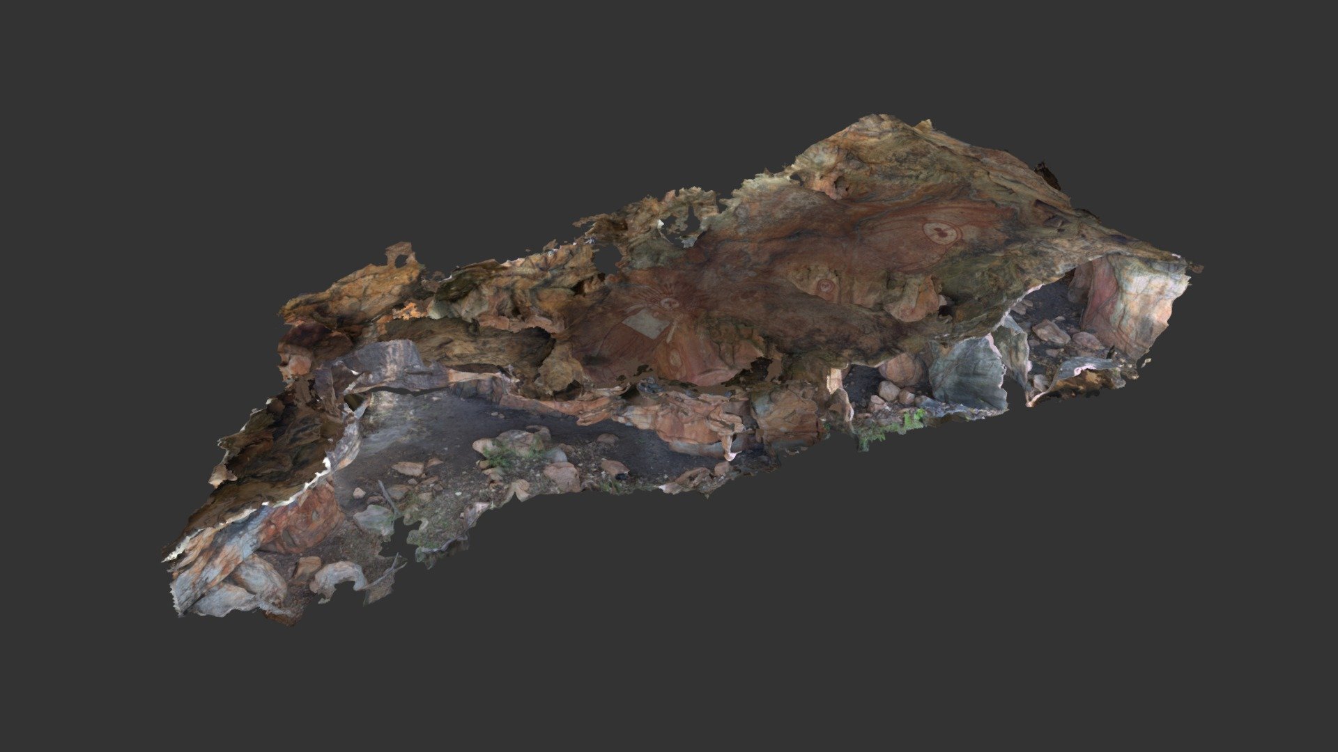 Mowanjum rock shelter - 3D model by Paul Bourke (@pbourke) [9eb3725 ...