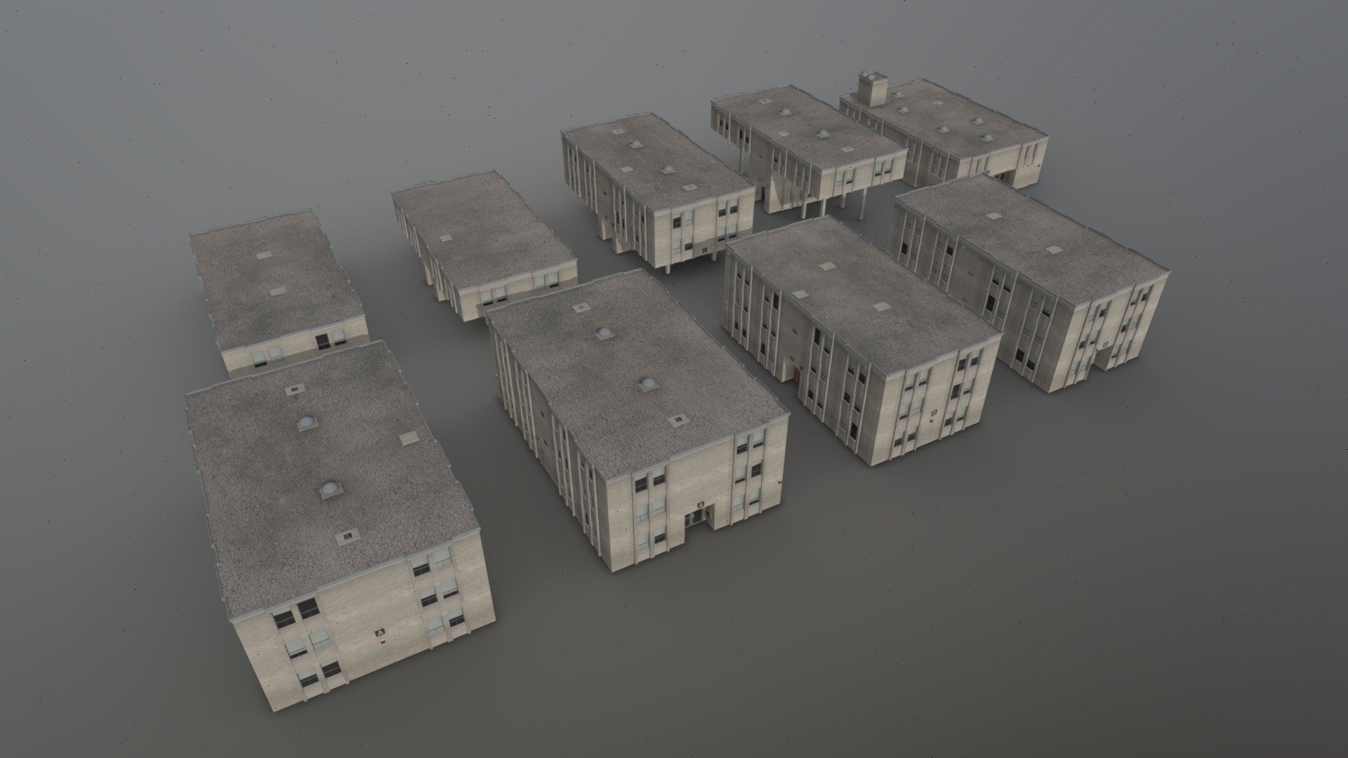 Modern Dormitory Buildings - Buy Royalty Free 3D model by CommonSpence ...