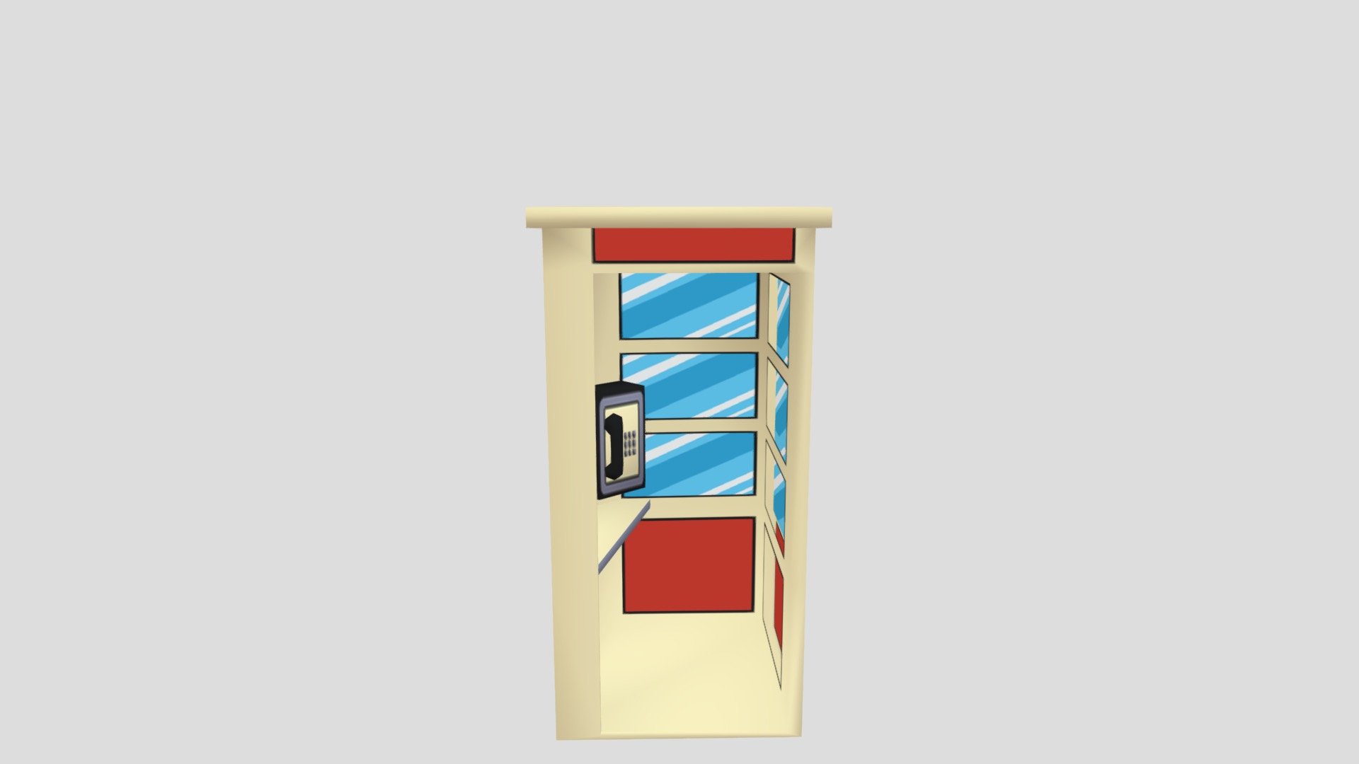 CTFKK - Comic Phonebooth - Download Free 3D model by SMF Friends Fan ...