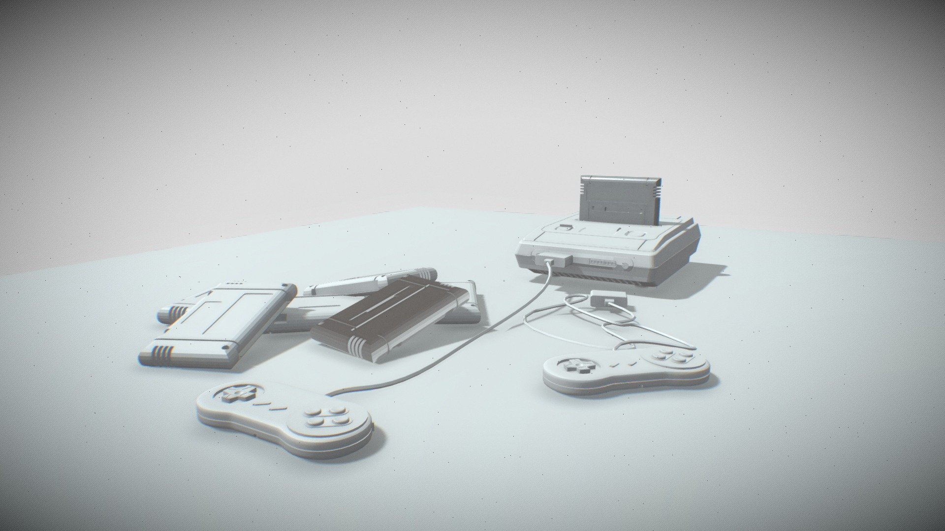 Nintendo SNES 03 - Download Free 3D model by Taha.D.Bahae Art ...