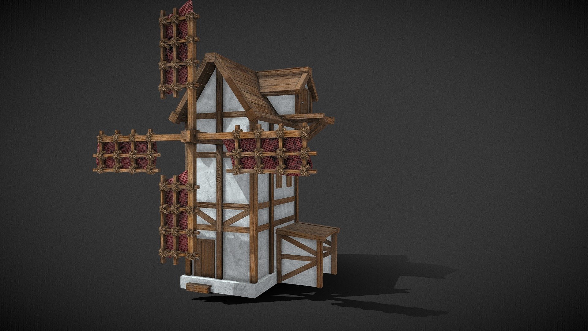 Mill 3D model - 3D model by _JooL_ [9eb91a8] - Sketchfab
