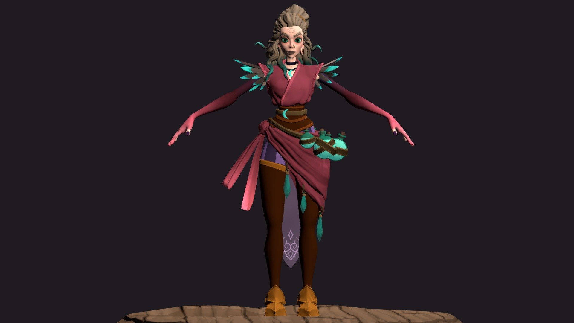 Mage - 3D model by Linn (@Linnheart) [9ebdef1] - Sketchfab