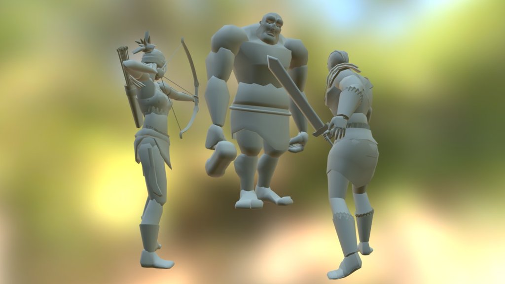 Fight - 3D model by timhintonart [9ebdef3] - Sketchfab