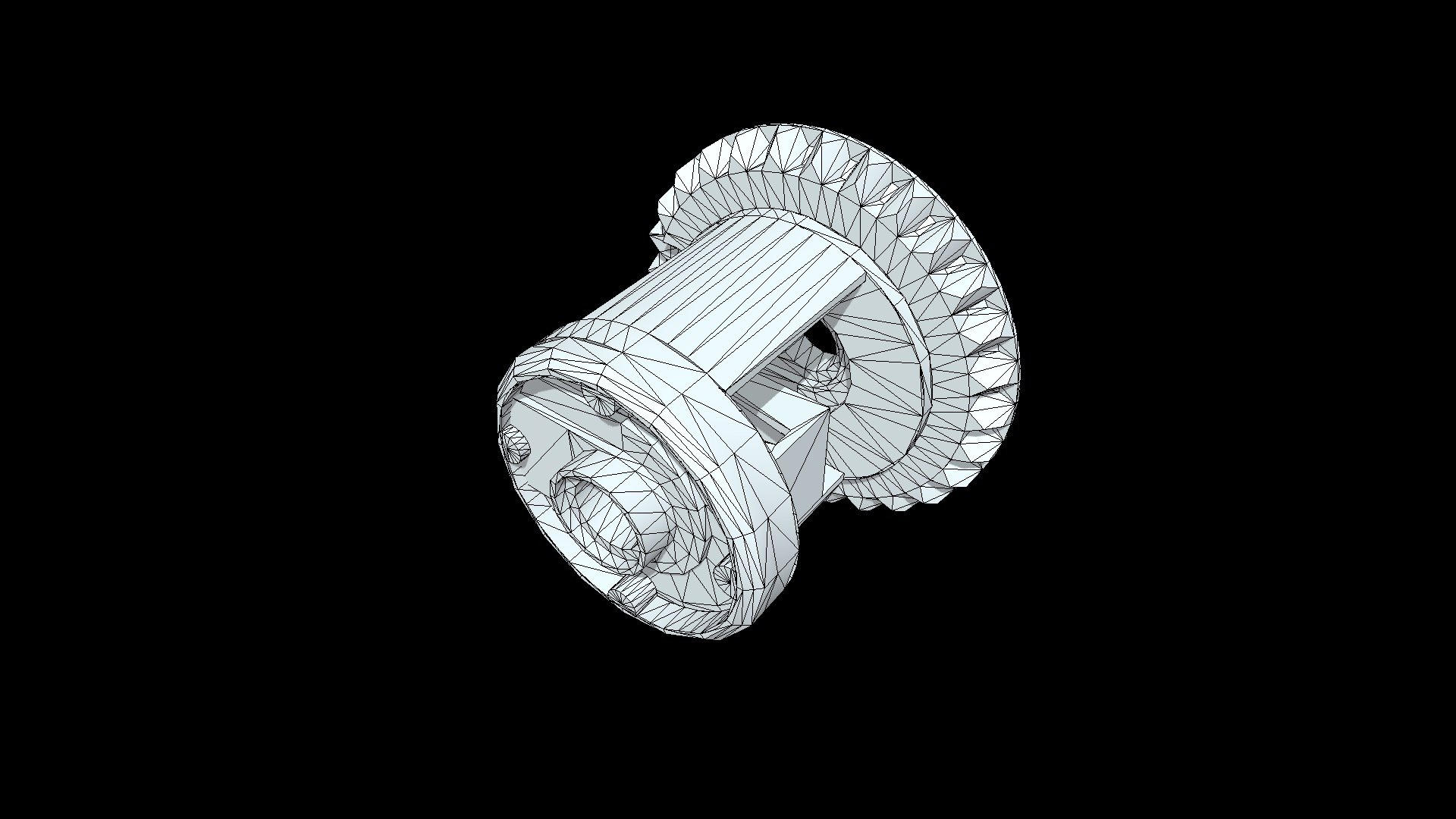 Gear Differential with Inner Tabs and Open Cente - Download Free 3D ...