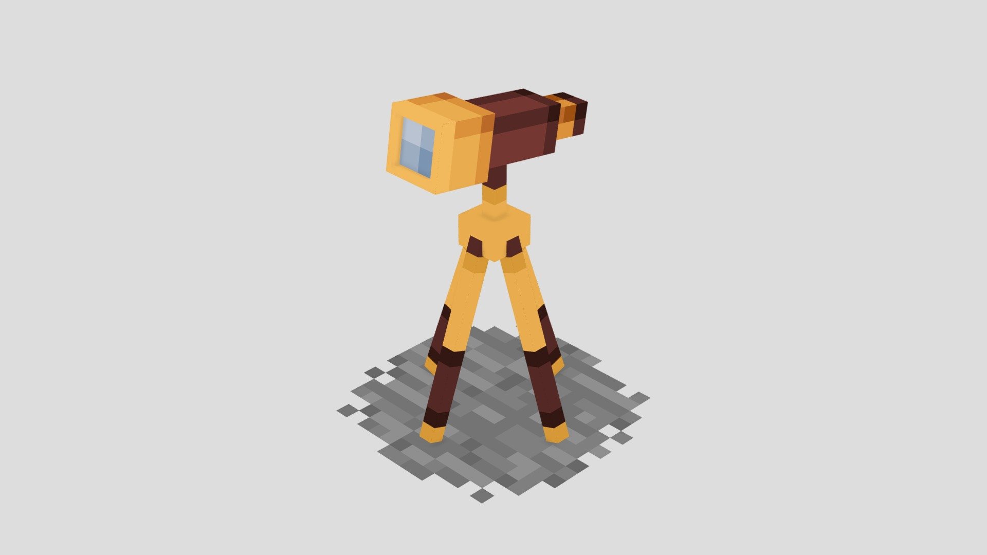 Telescope | Minecraft Fan Art - 3D model by Jasmine Vis (@vismince ...