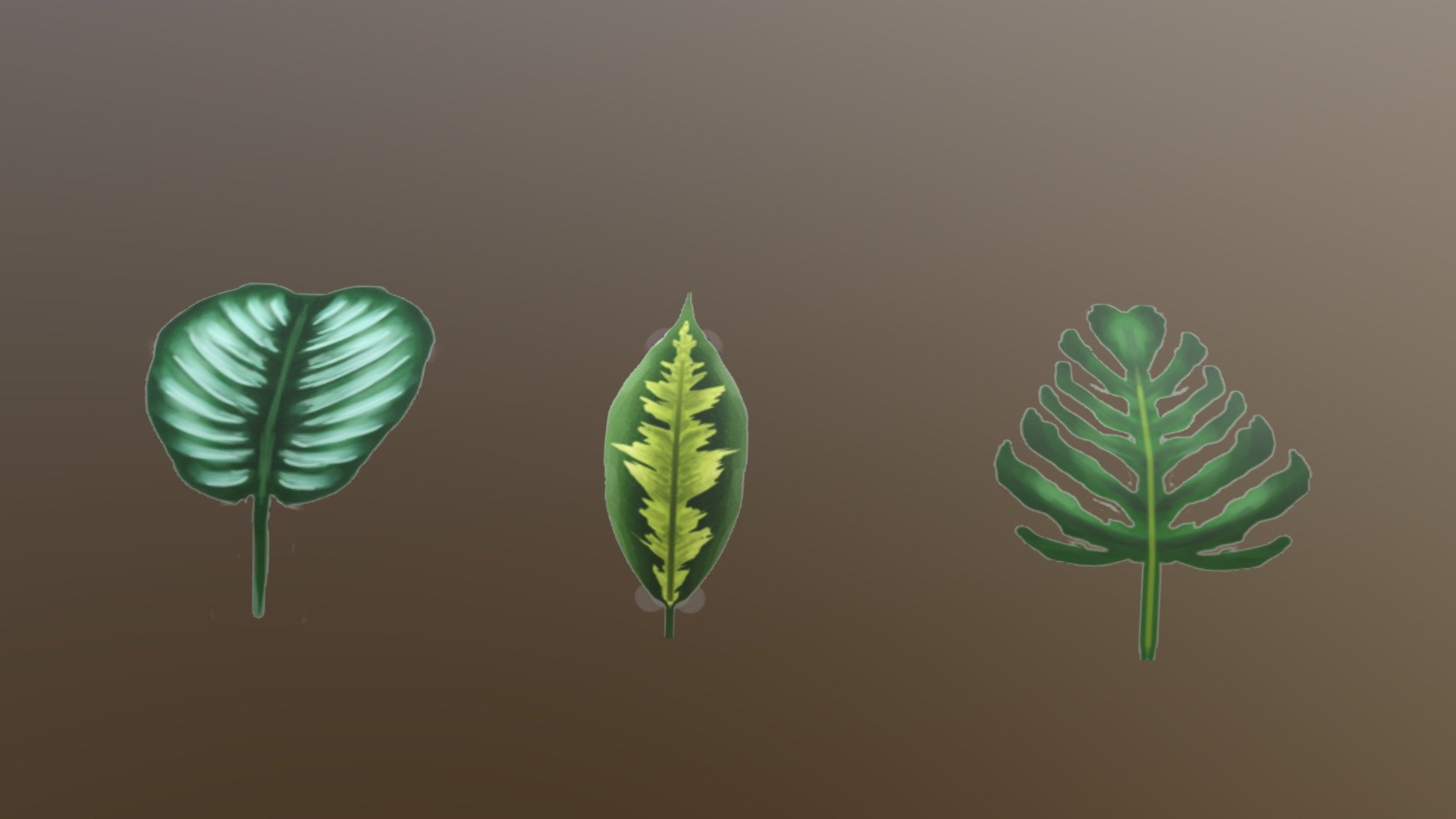Handpainted plants - Download Free 3D model by Liliane (@Liliane3D ...