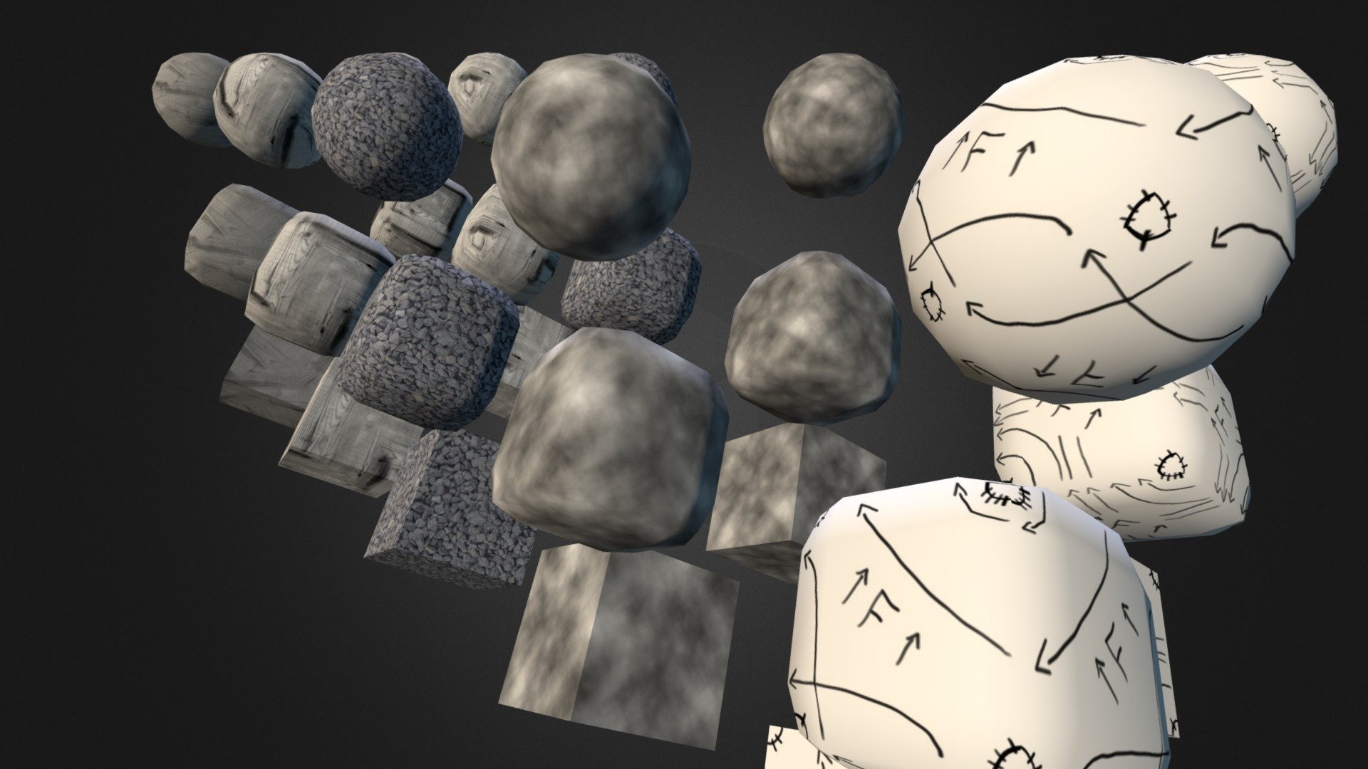 Cube texture tests - 3D model by conghal [9ec78eb] - Sketchfab