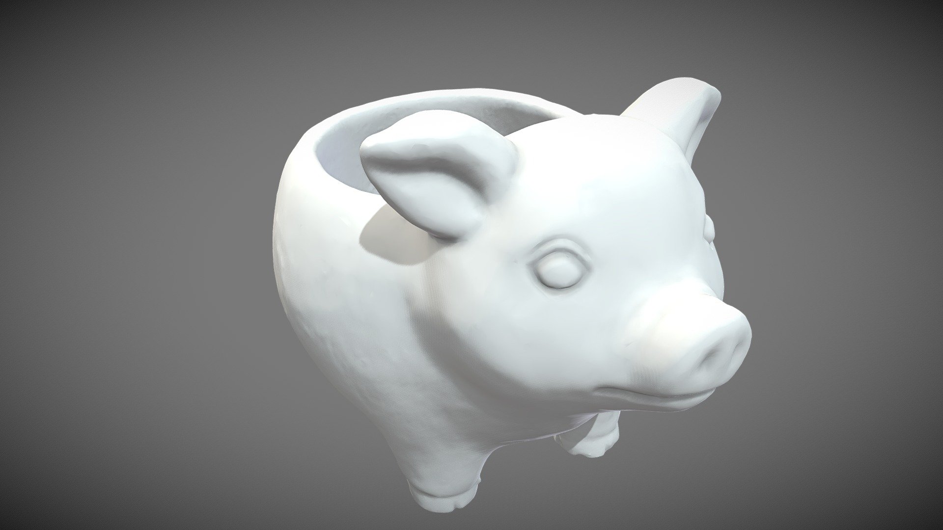 Porcelain pig - 3D model by Vavtrudner [9ec8050] - Sketchfab