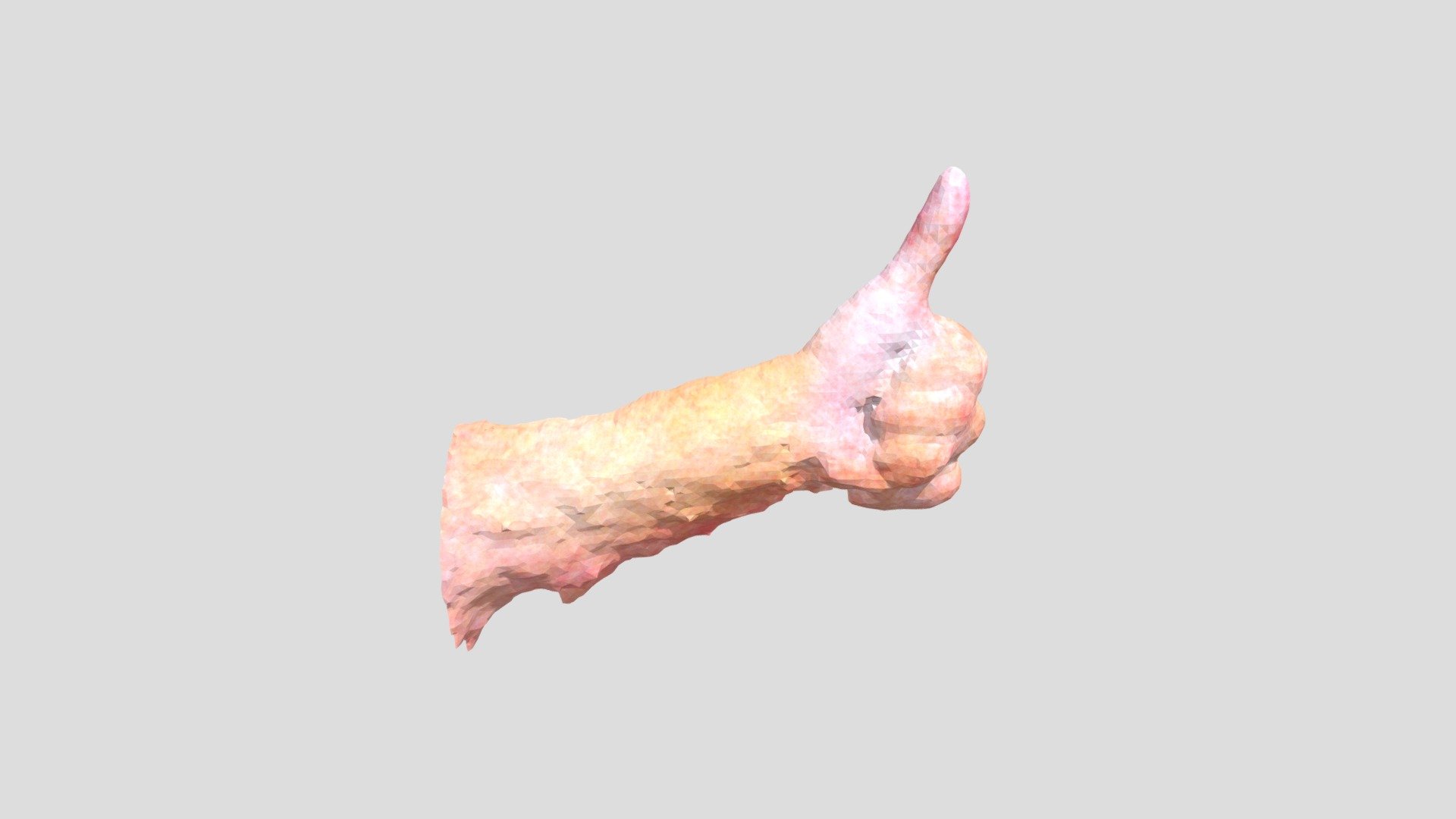 a hand giving the thumbs-up gesture - Download Free 3D model by Mirage ...