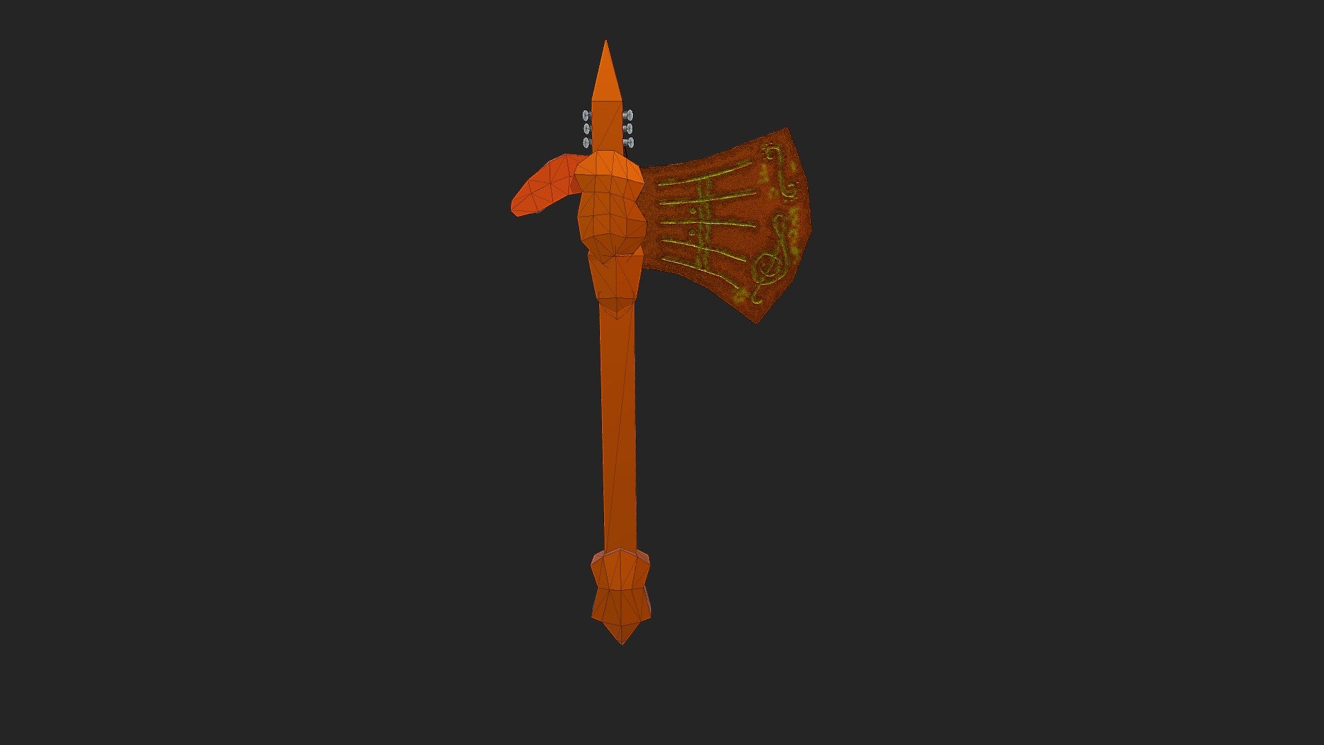 Axe Guitar - 3D model by alieninsectbass [9ecc4bf] - Sketchfab