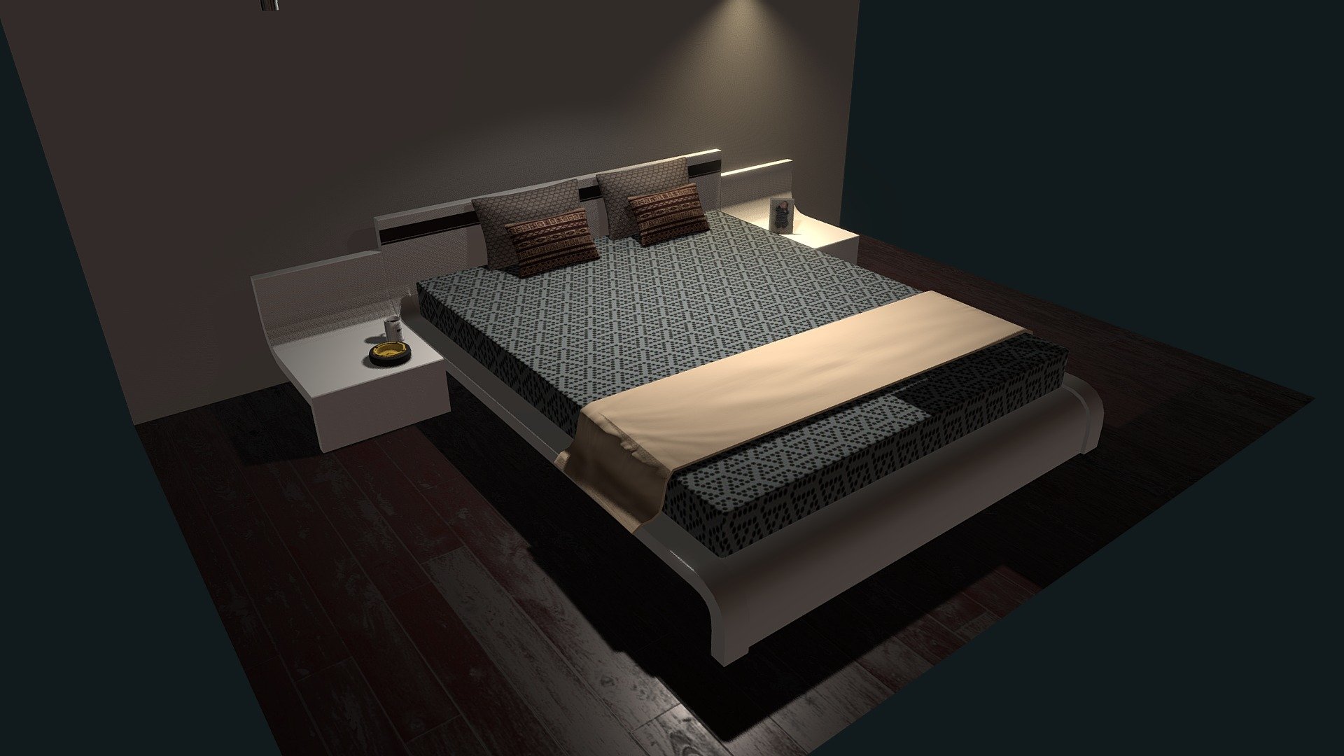 Modern Bed 2 - 3D model by khanhnguyen1189 [9ecc562] - Sketchfab