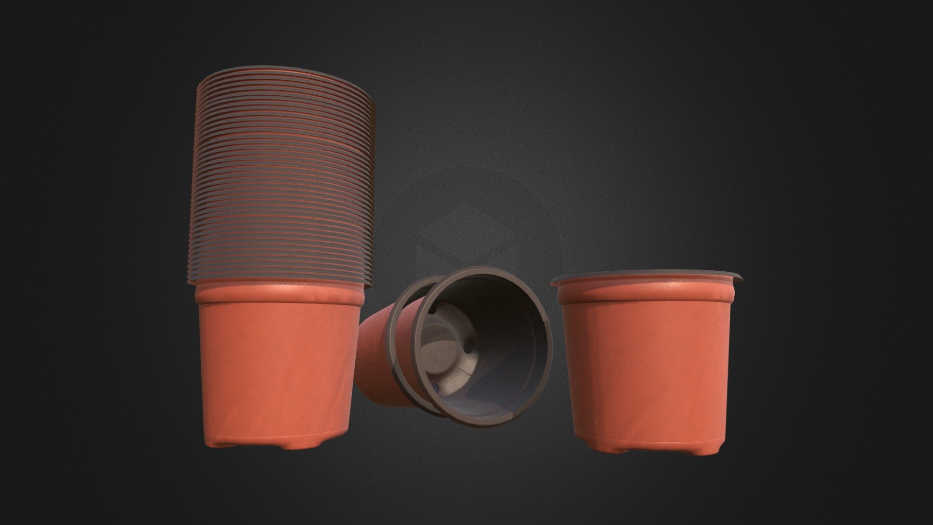 Plastic Plants Nursery Pot - Download Free 3D model by Marcos Silva ...