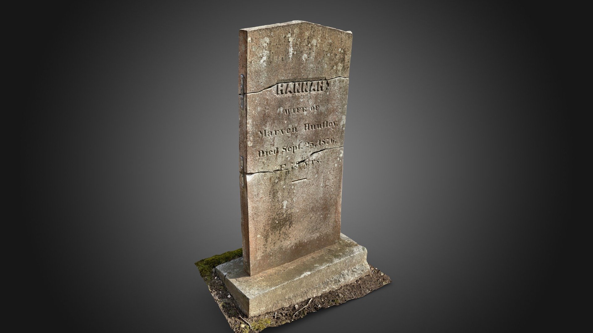 Gravestone - Hannah Huntley - 3D model by CVM (@CaptureVisualMarketing ...