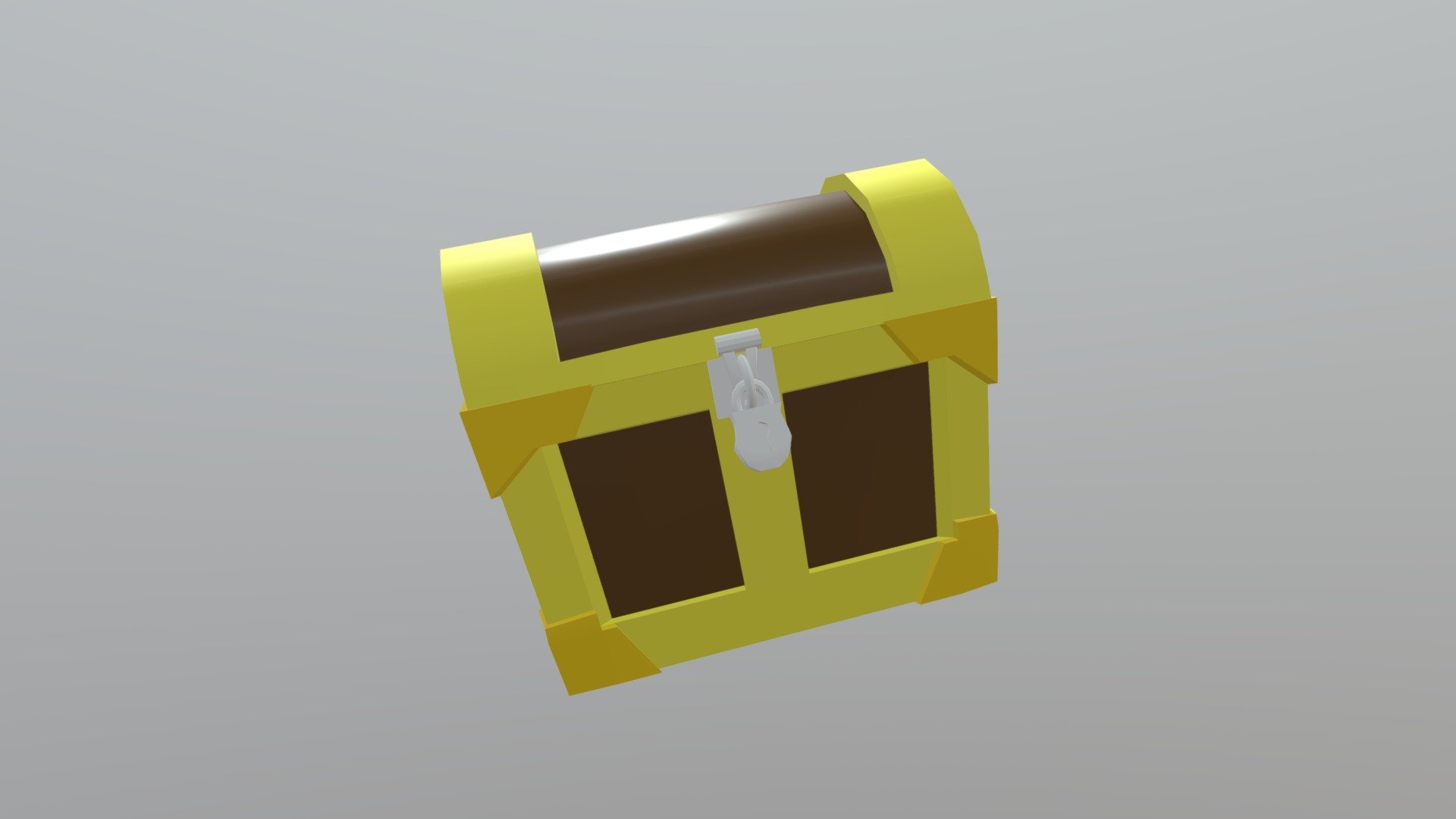 Minimalistic Low Poly Chest - 3D model by nmcmdr [9ece458] - Sketchfab