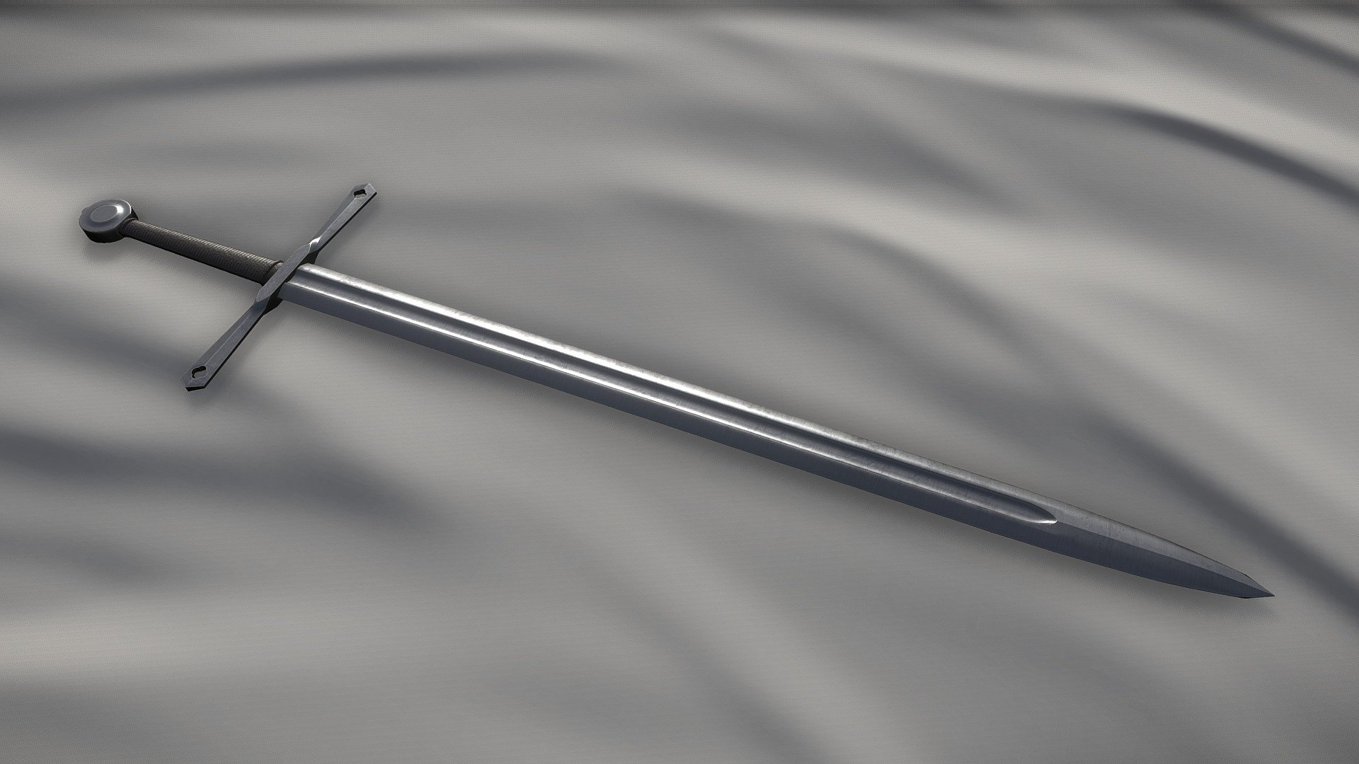 Medieval Sword - 3D model by Tyler Ross (@dizzy_A) [9ed12a9] - Sketchfab