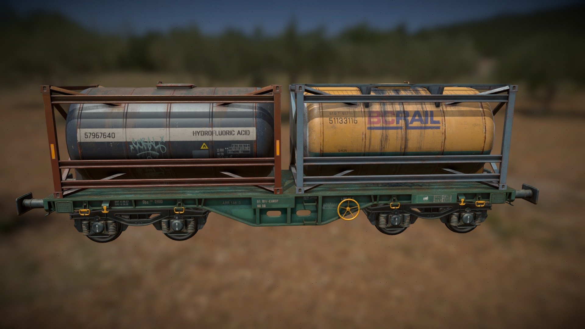 Railway Tank - 3D model by Alena Ya (@alena_cgi) [9ed3067] - Sketchfab