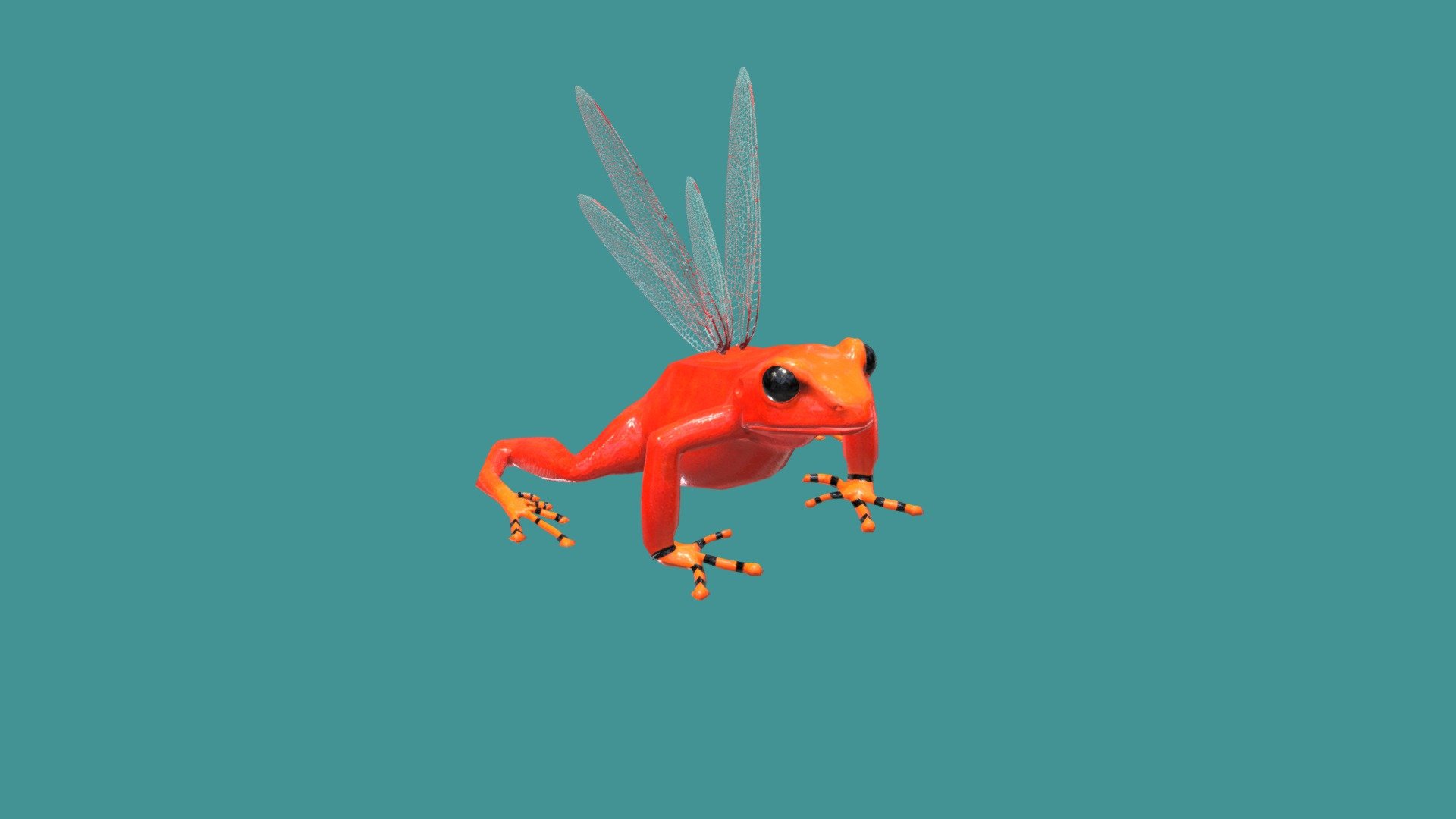 Badly Flying Frog - 3D model by Andrey (@Anrey) [9ed85ba] - Sketchfab