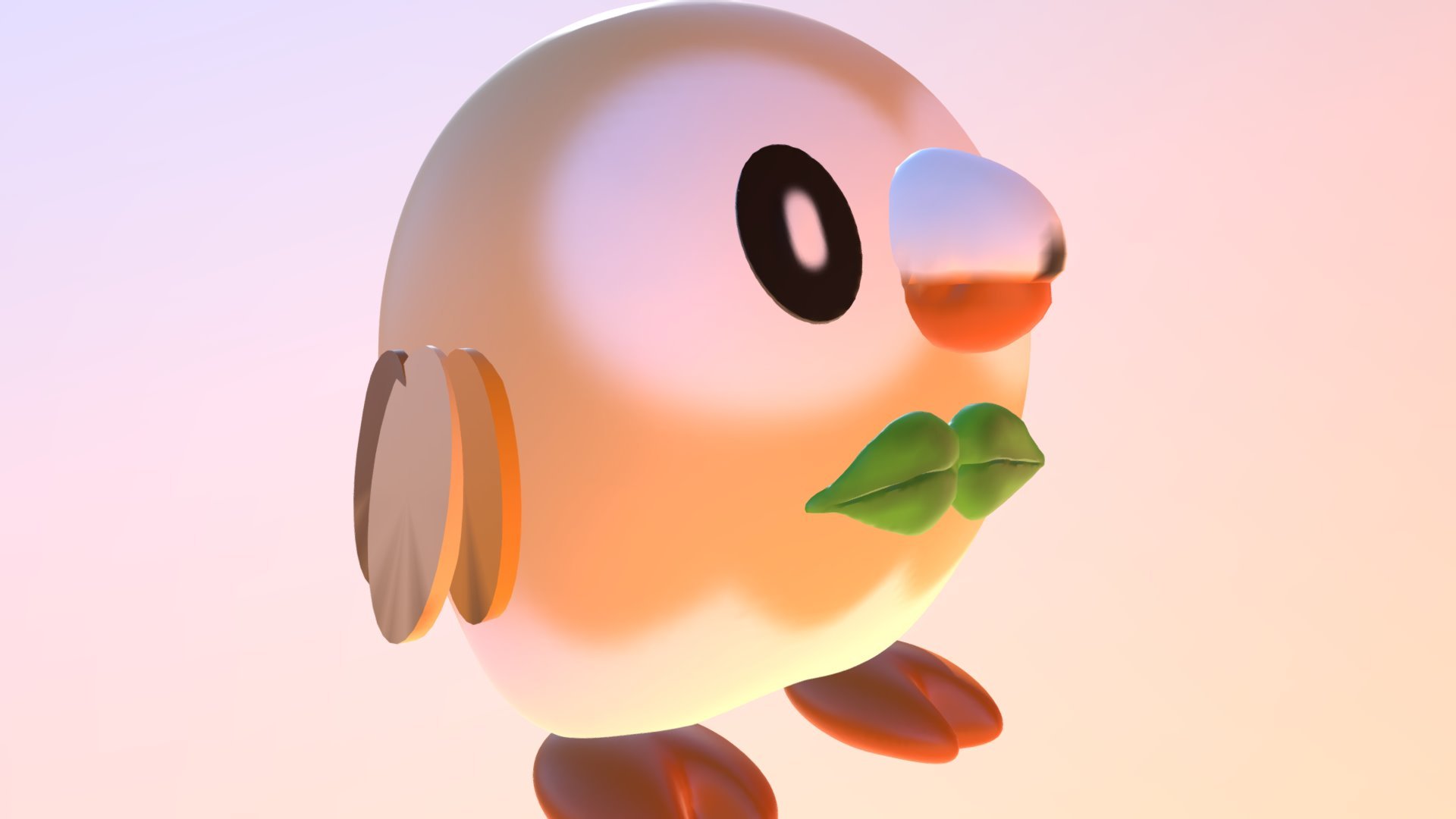 Rowlet (Cute Creature Assignment) - 3D model by SerinaT [9edd257 ...