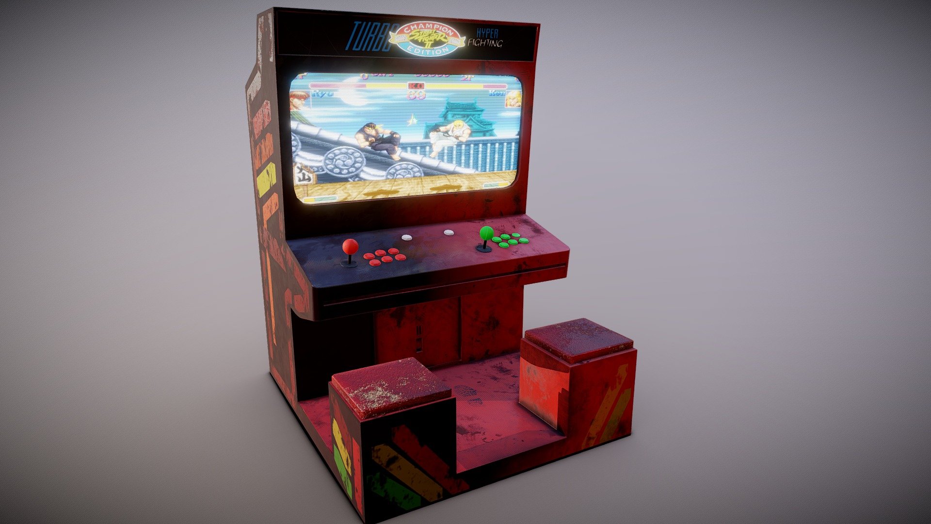 Classic Arcade Cabinet - Buy Royalty Free 3D model by Sousinho [9ede80b ...