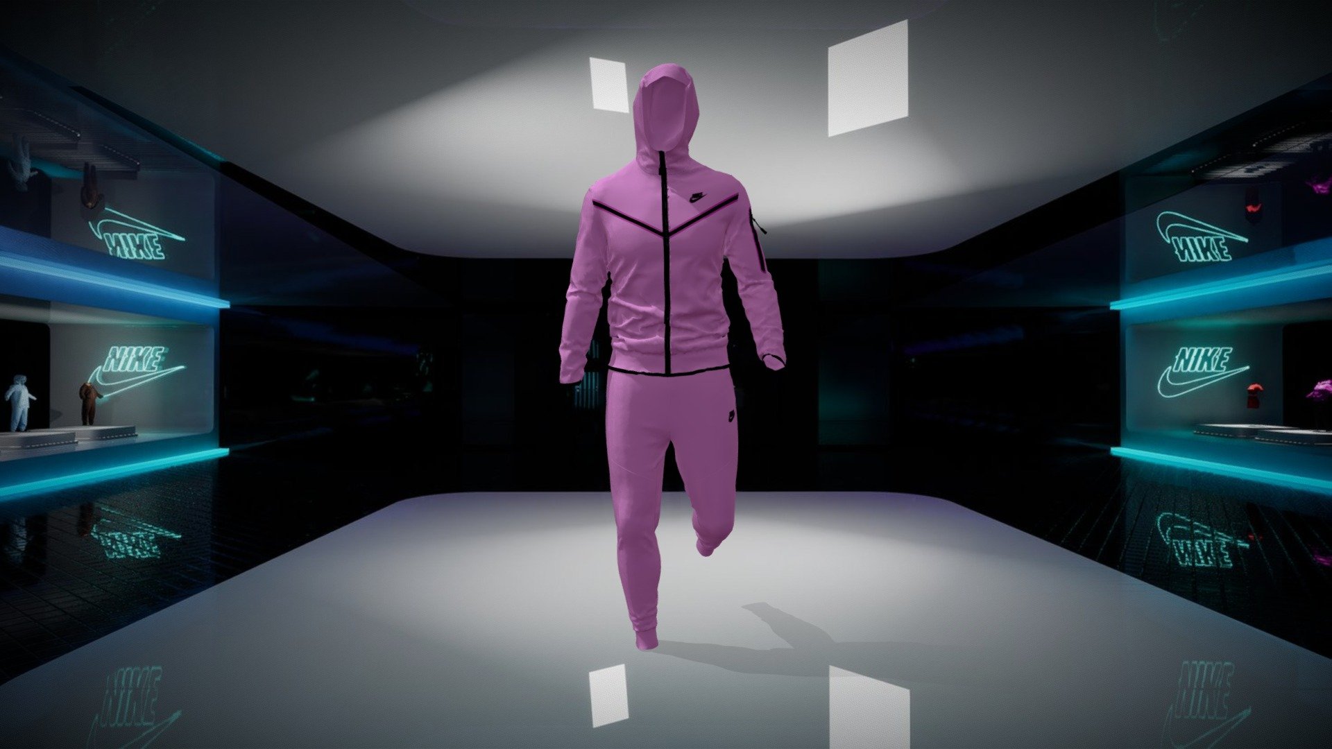 Nike Men's Full-Zip Hoodie - 3D model by avatly [9ededf3] - Sketchfab