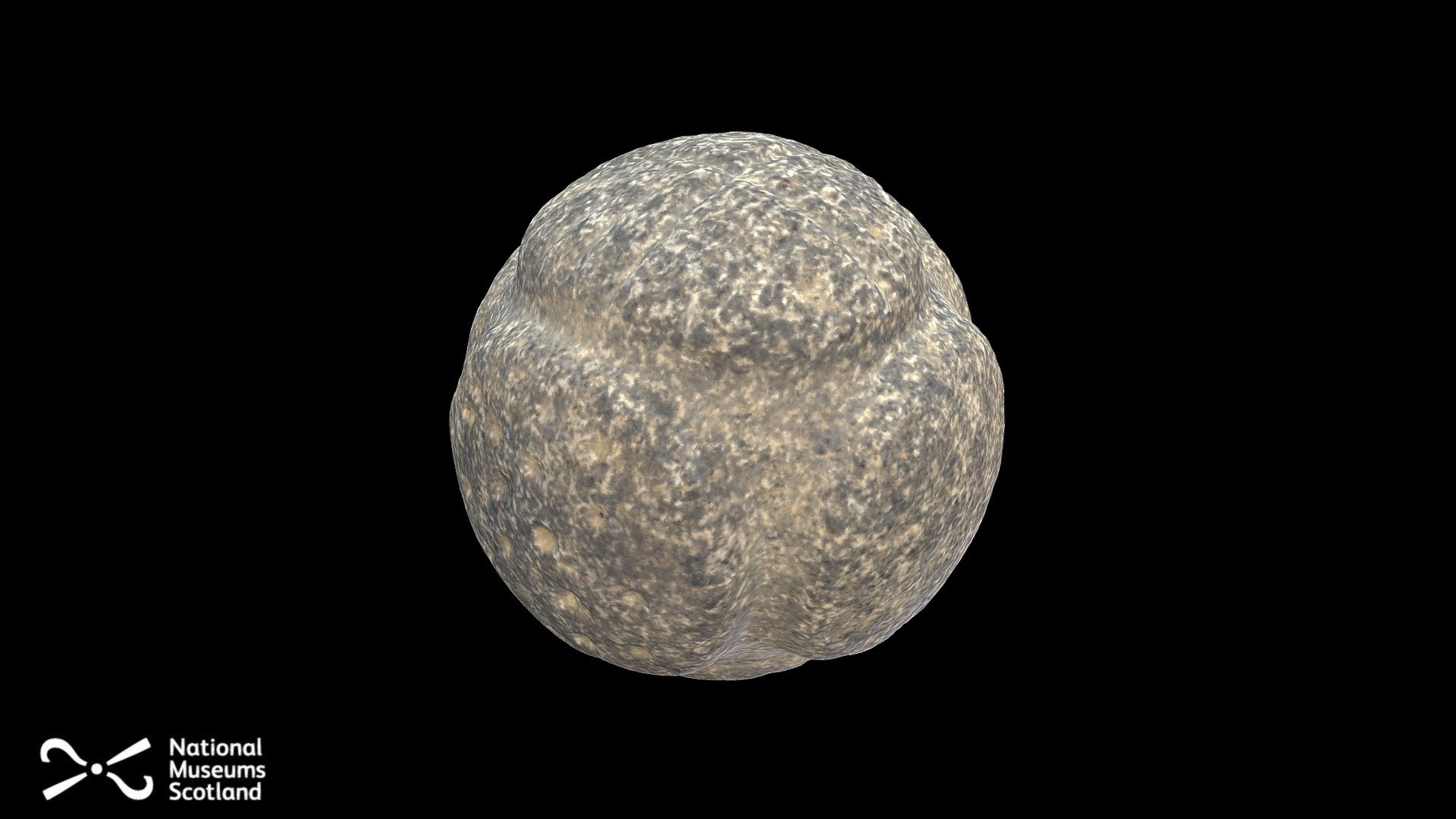 Decorated carved stone ball, Perthshire - 3D model by National Museums ...