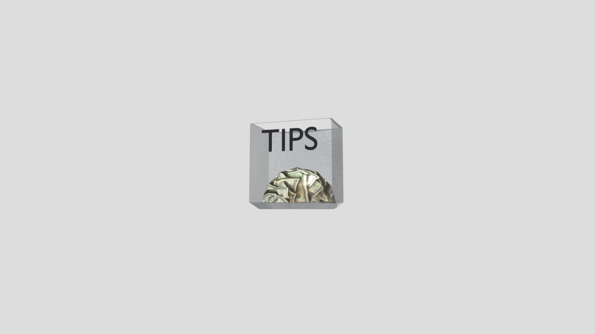 Tip and Donation Jar - Glass - Buy Royalty Free 3D model by Yvonne ...