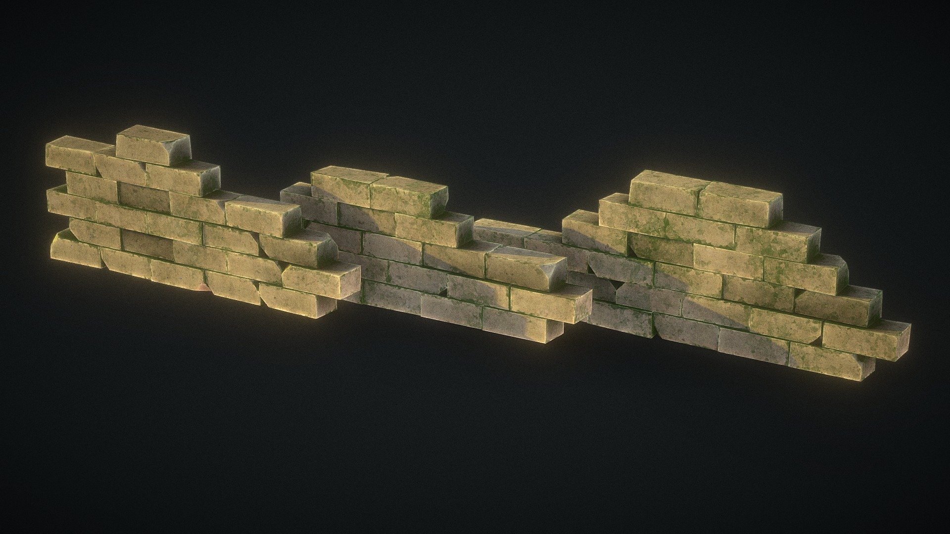 Stone walls - 3D model by David06 [9ee2e98] - Sketchfab