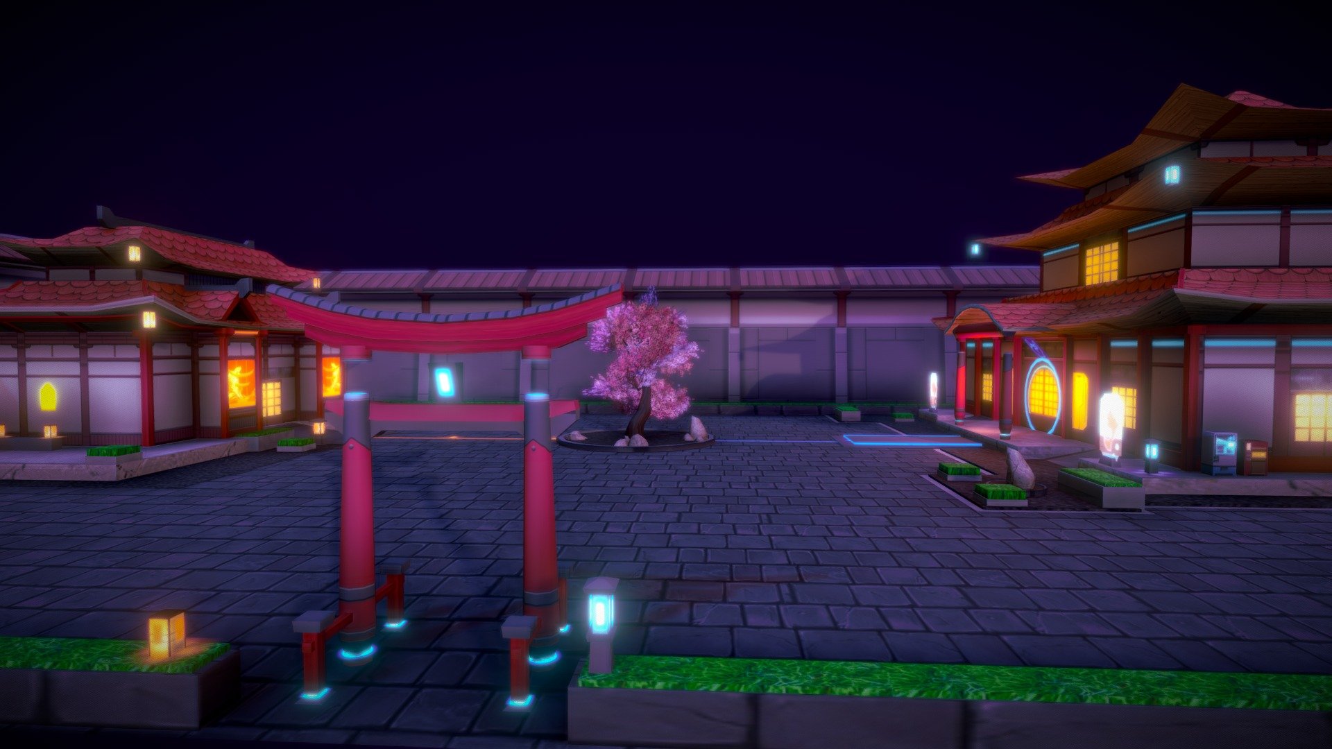 Japanese_Environment - 3D model by petrovich7777 [9ee3324] - Sketchfab