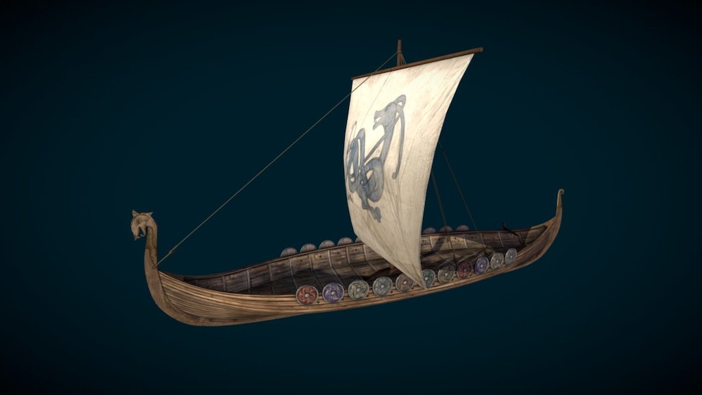 Drakkar - 3D model by burashi [9ee38e2] - Sketchfab
