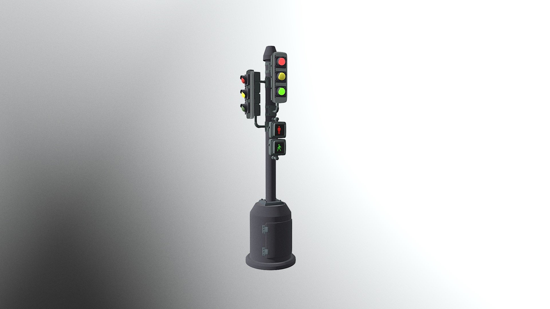 Pedestrian Traffic Light - Download Free 3D model by arnixx [9ee58db ...