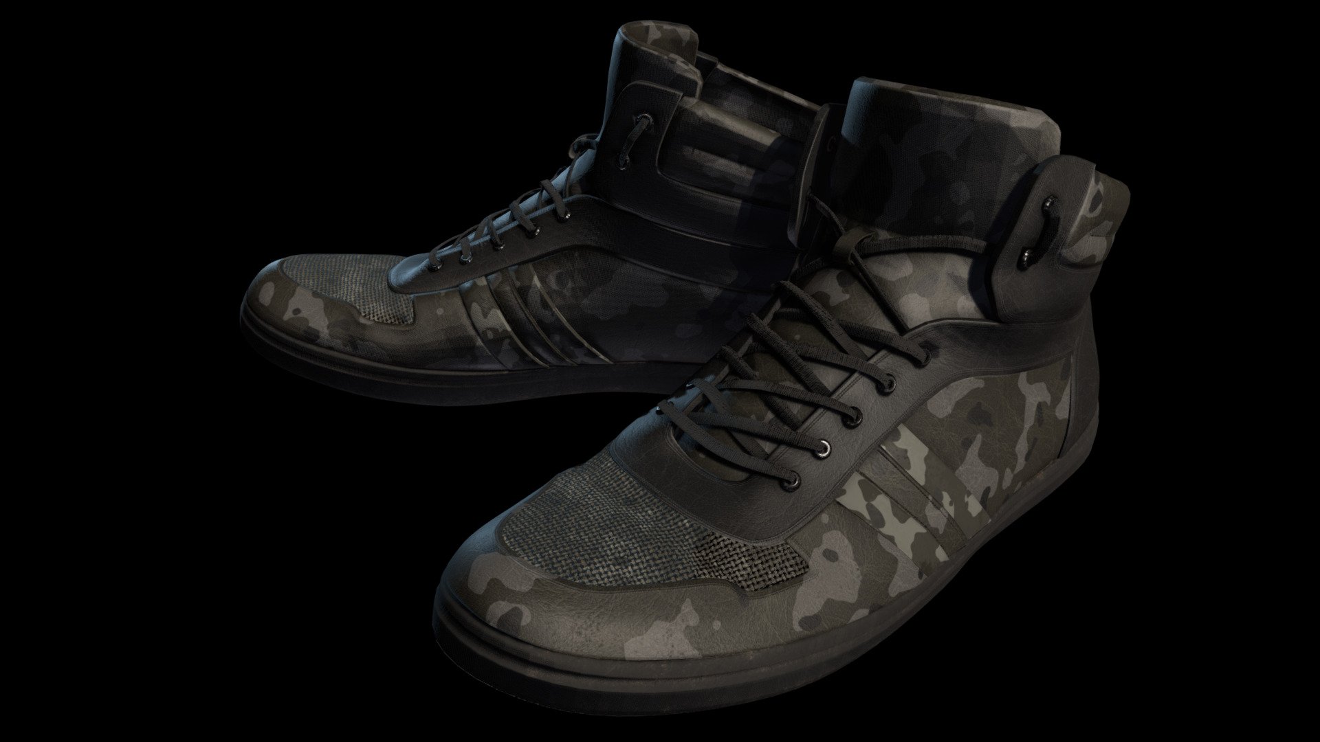 Leather Shoes - Military Style - Download Free 3D model by Ramhat ...