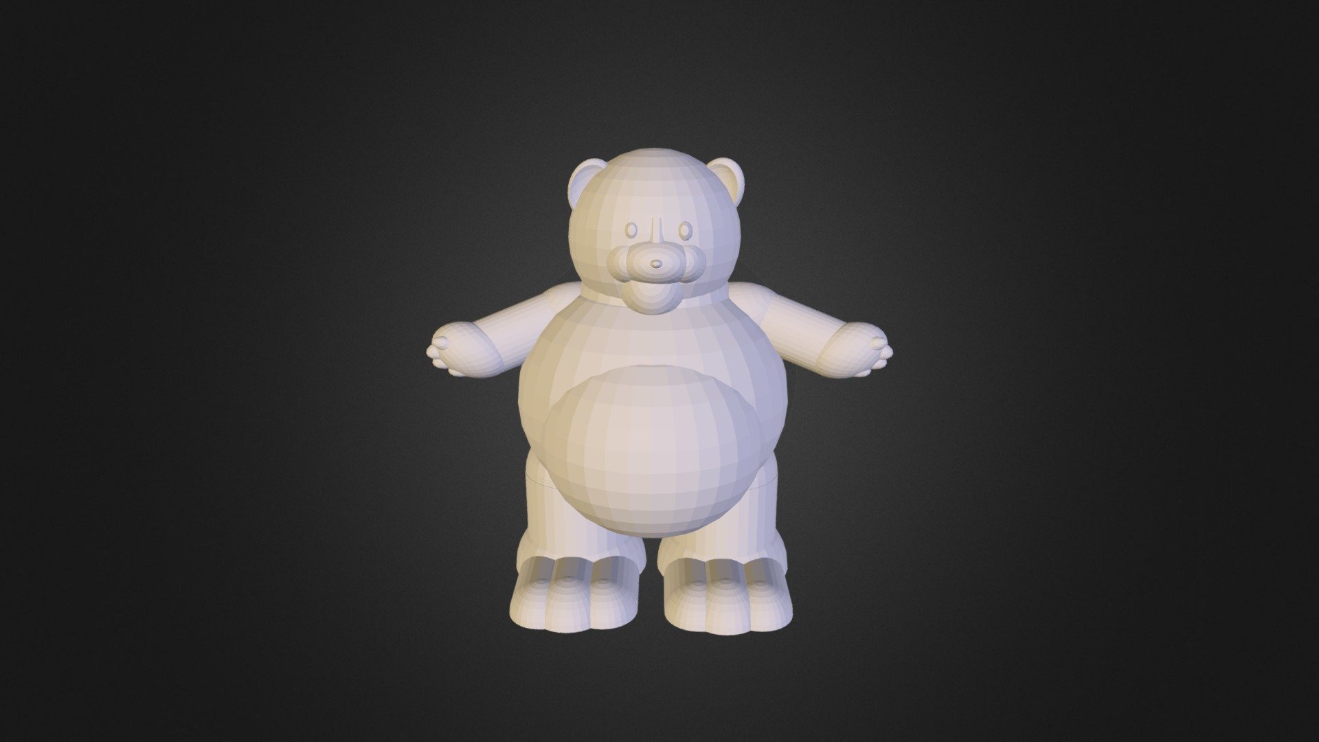 Fluffy Bear - 3D model by 3dindustries [9eeafba] - Sketchfab
