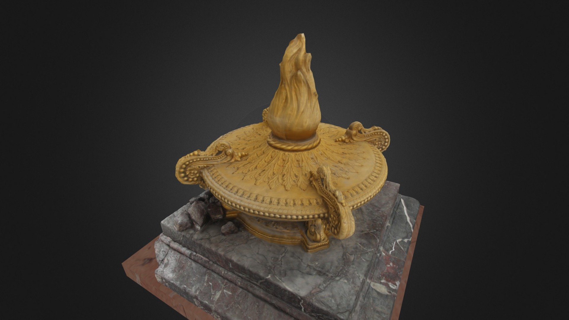 The Eternal Flame. - 3D model by Marcelo Rivera (@locobox) [9eeb0ab ...