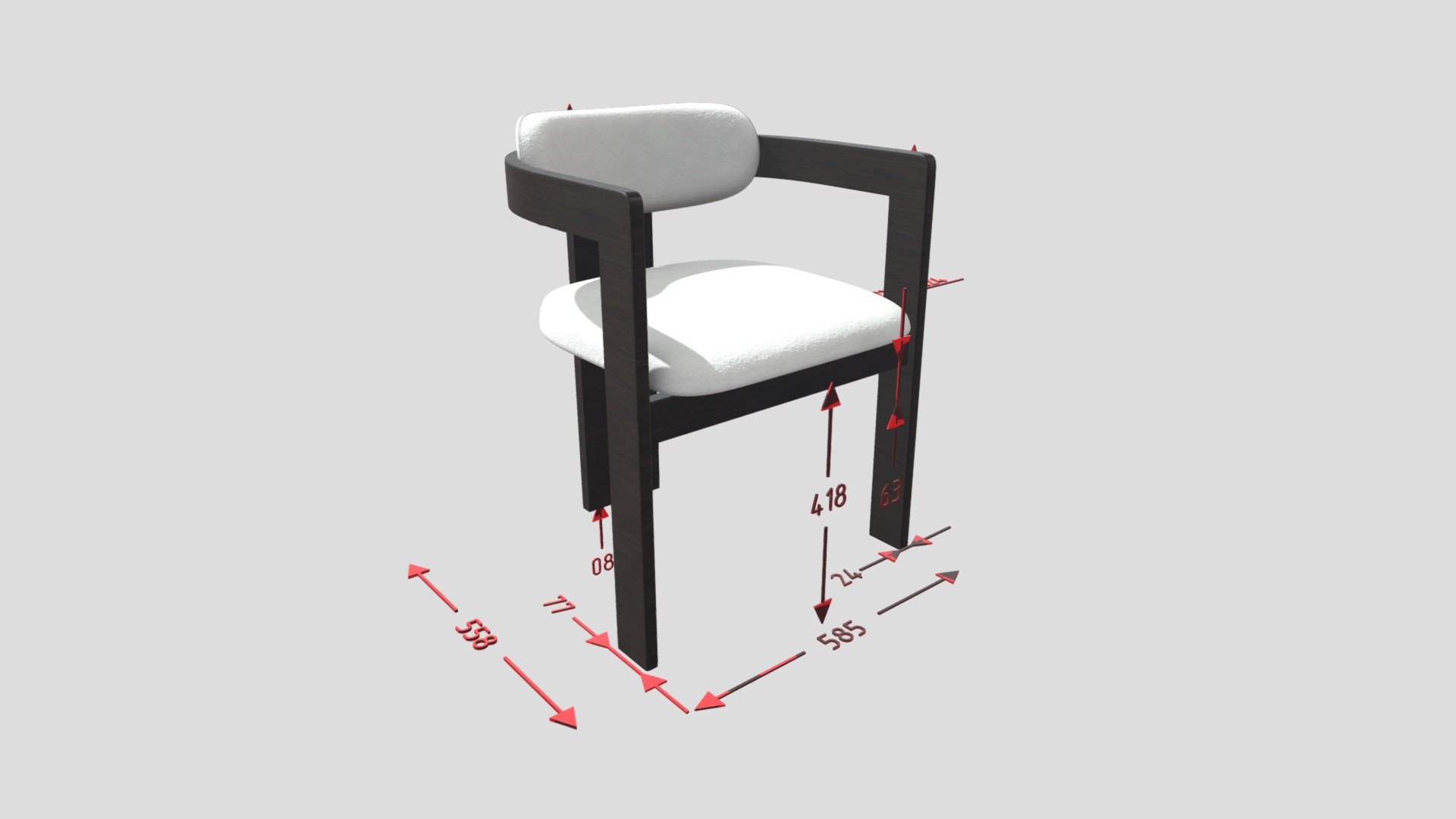 Kibo chair - 3D model by denis.komar.2911 [9eebca8] - Sketchfab