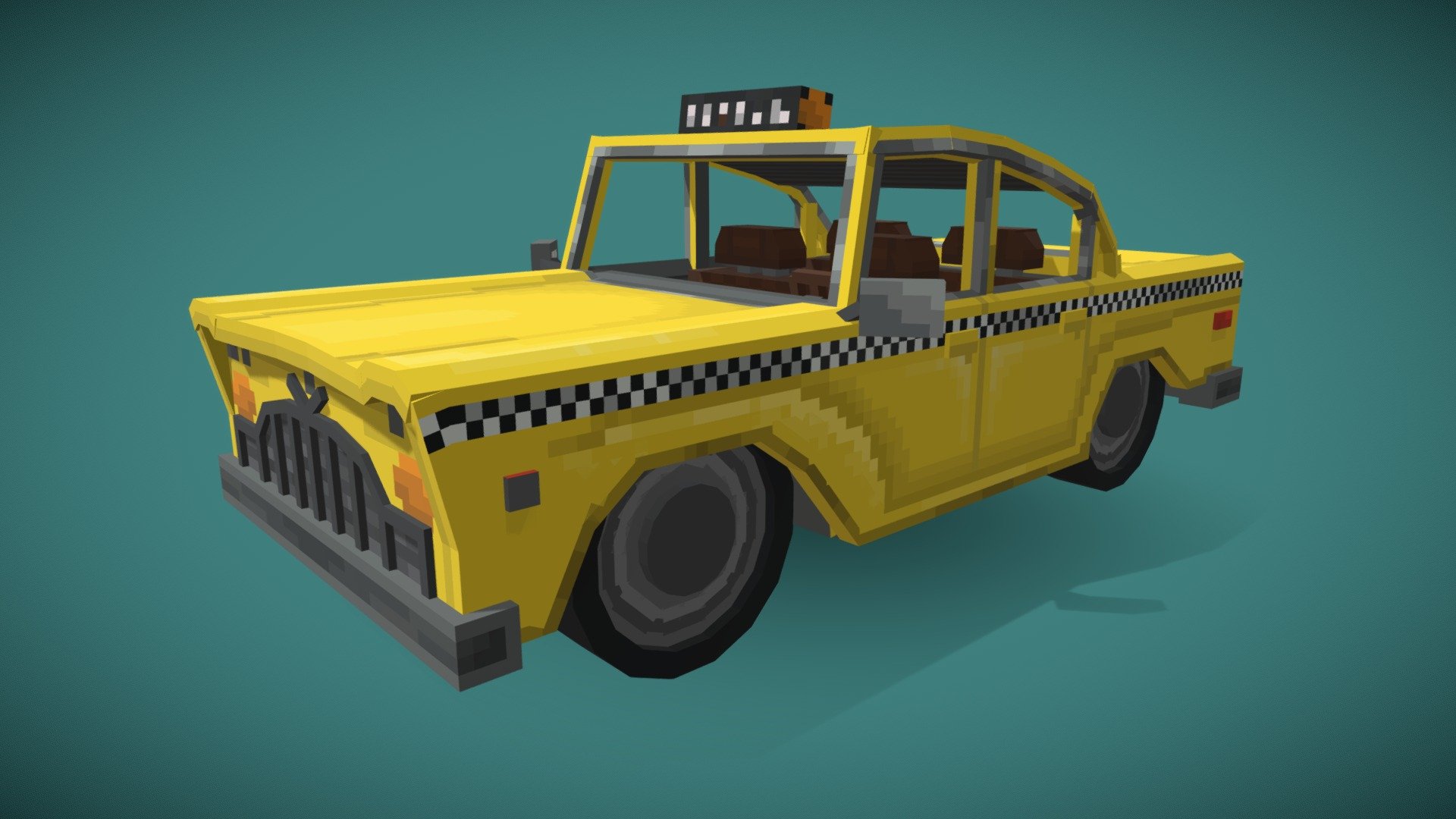 Taxi - 3D model by 0xy2 [9eec467] - Sketchfab