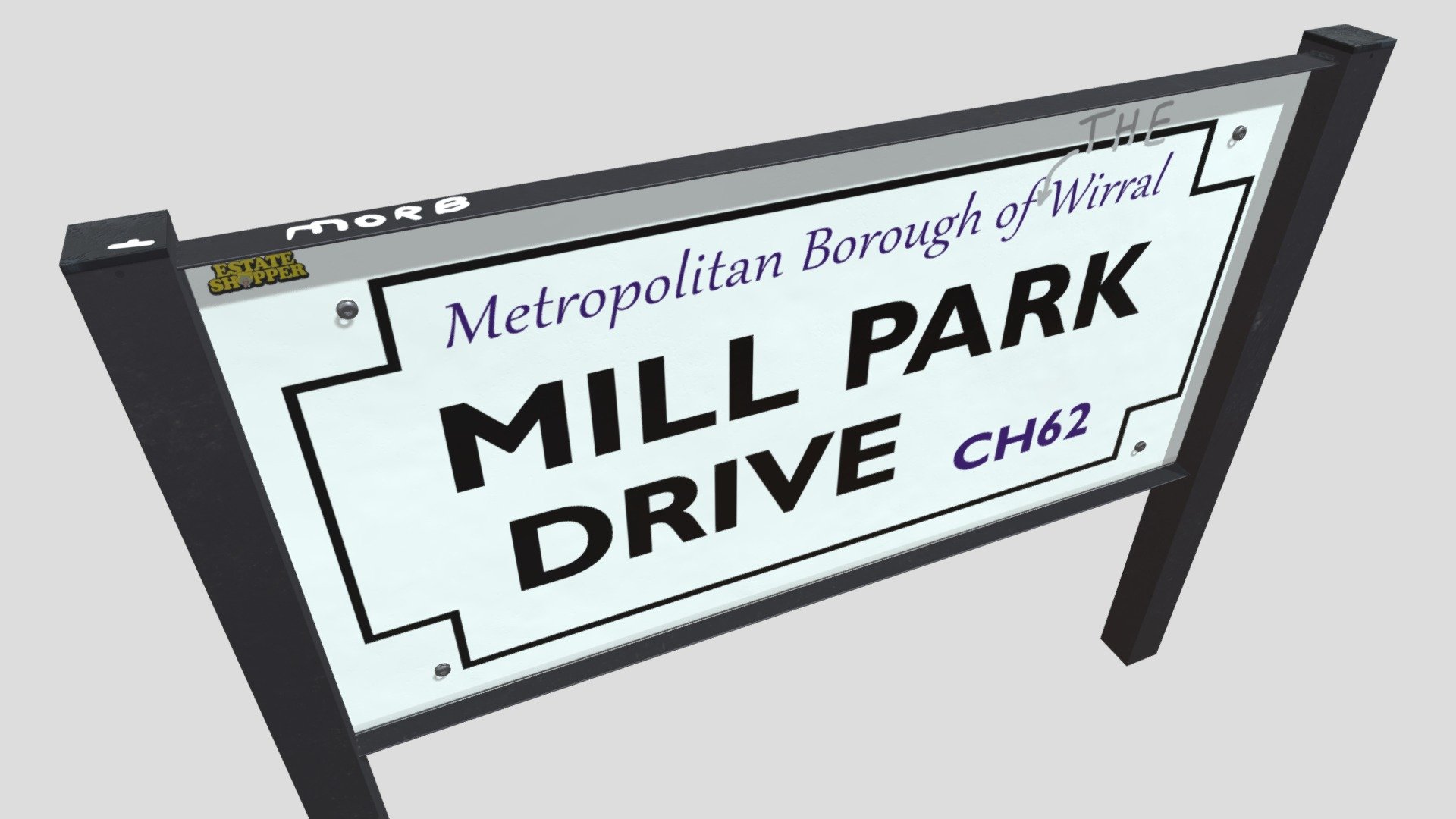 Mill Park sign, Eastham - 3D model by CameronMunro [9eec4f8] - Sketchfab