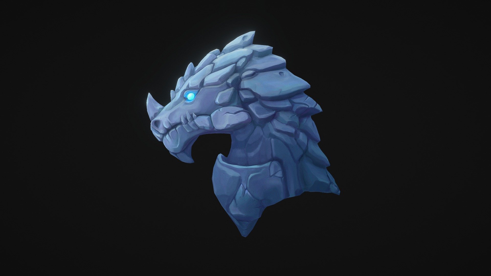 Stone Dragon - 3D model by Anna (@annakatz657) [9eede50] - Sketchfab