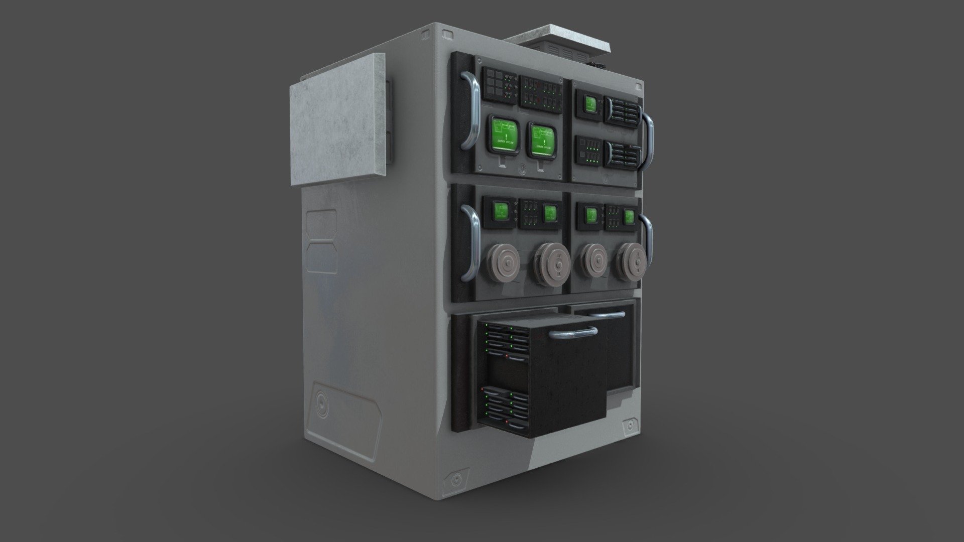 Hero Asset - Server Cabinet - 3D model by Gabriele Purpura ...