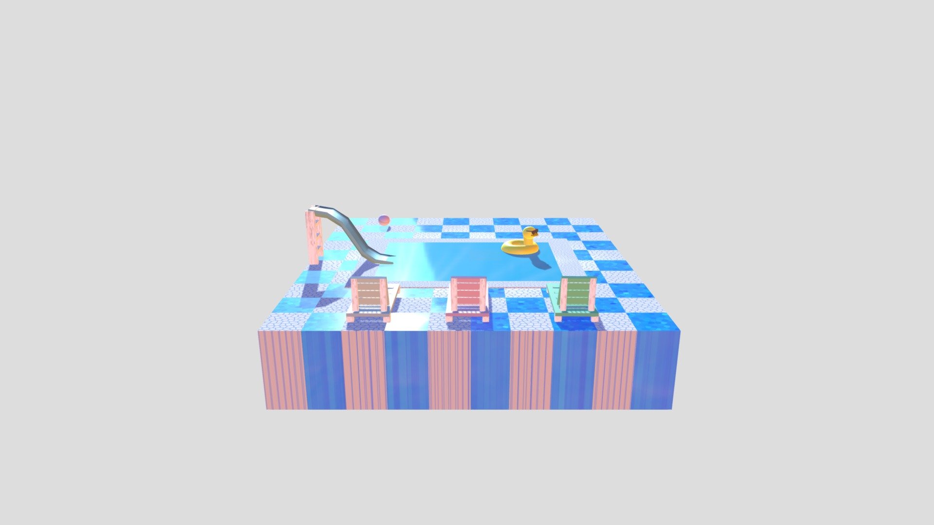 Pool_Diorama - 3D model by madeline.gorman [9ef48f2] - Sketchfab