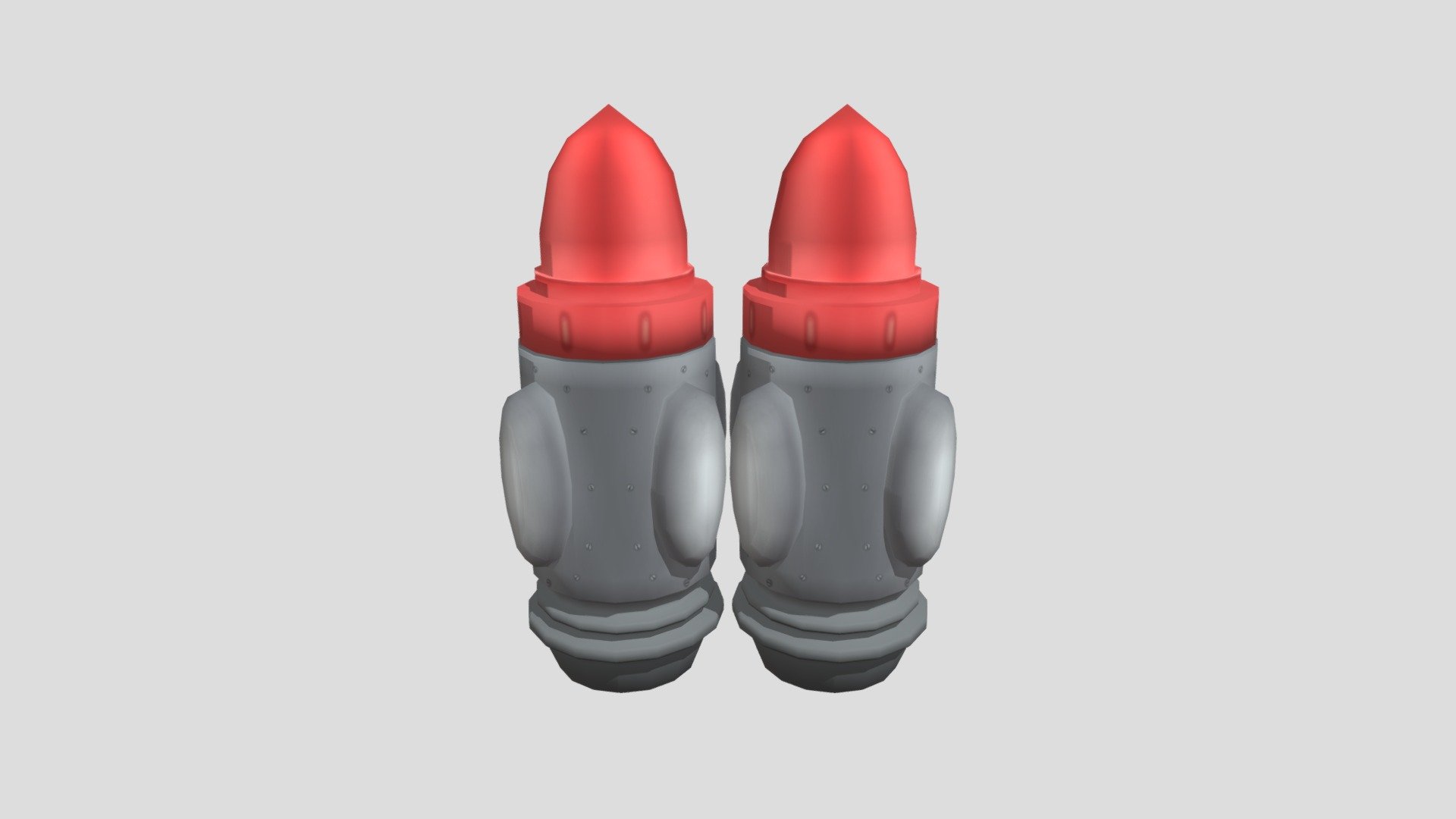 Red Rocket Pack - Download Free 3D model by Oliver (@OliverGames ...