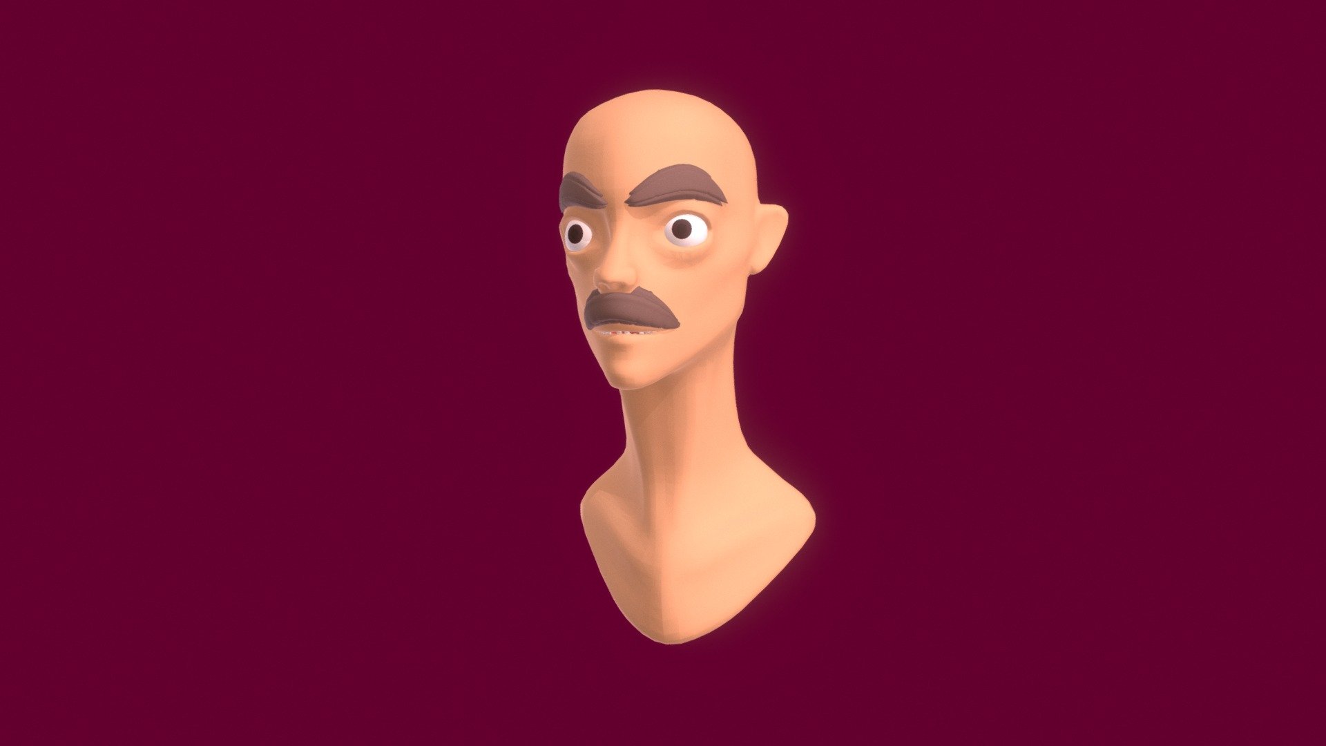 bald man - Download Free 3D model by GabrielPeron [9ef7cba] - Sketchfab